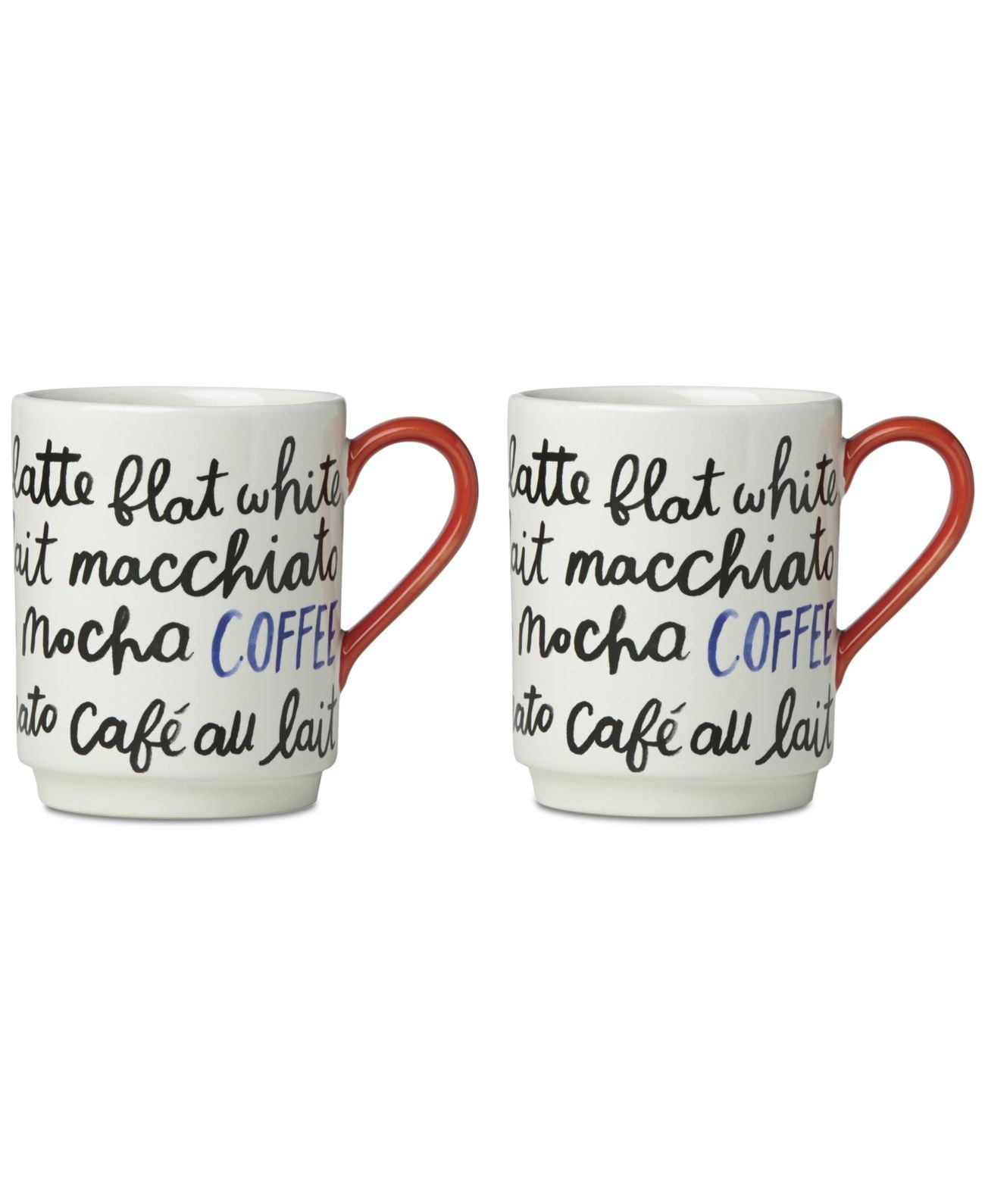kate spade new york 2-Pc. Piping Hot Coffee Mug Set - Walmart.com