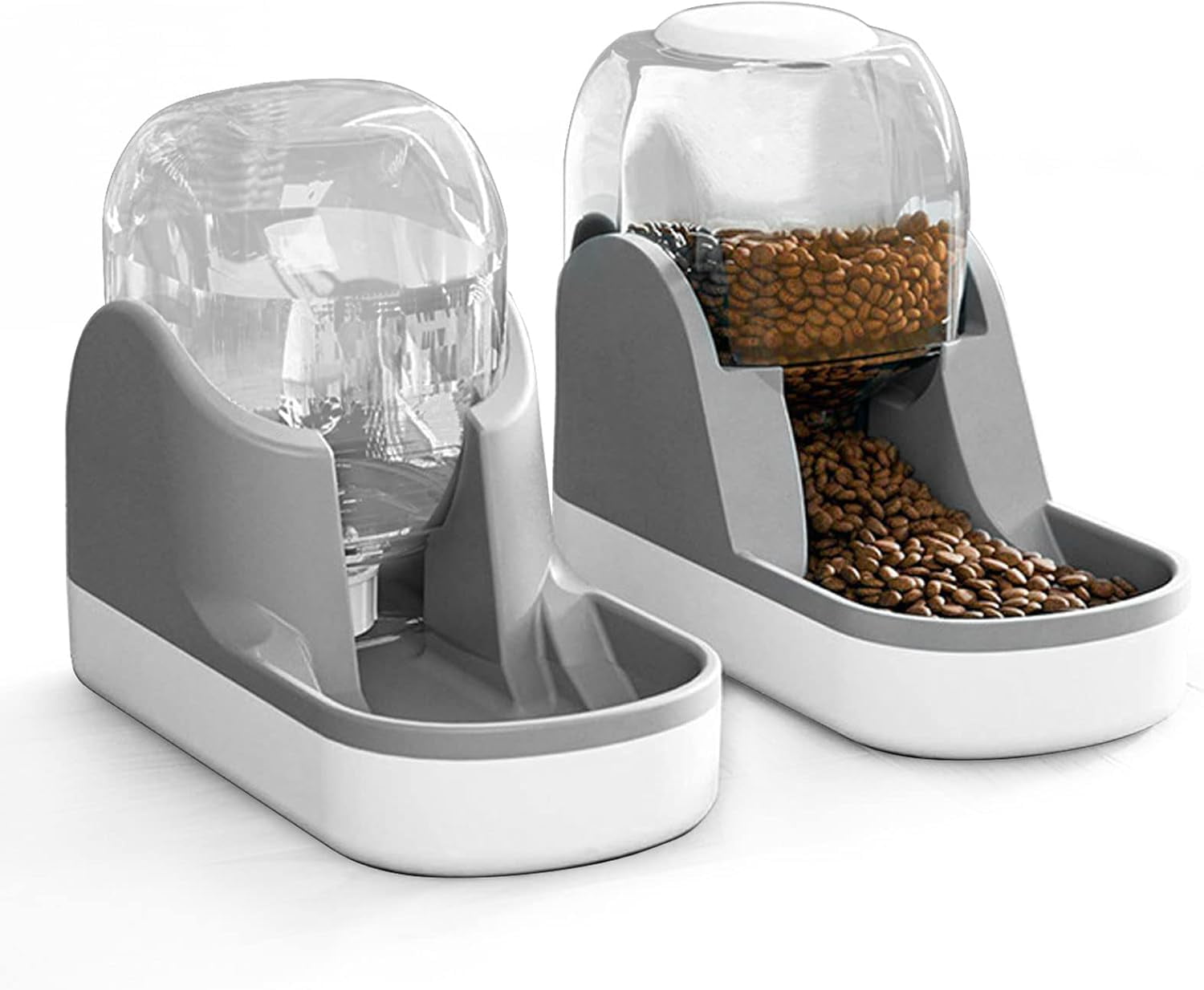 kathson Automatic Dog Cat Feeder and Water Dispenser Set 1 Gallon ...