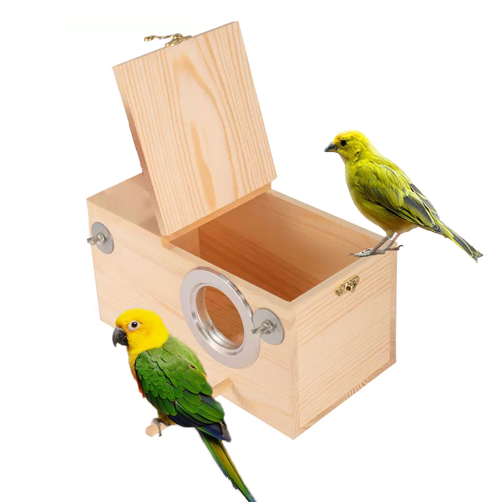 kathson Parakeet Nest Box Budgie Nesting House Cockatiel Breeding ...