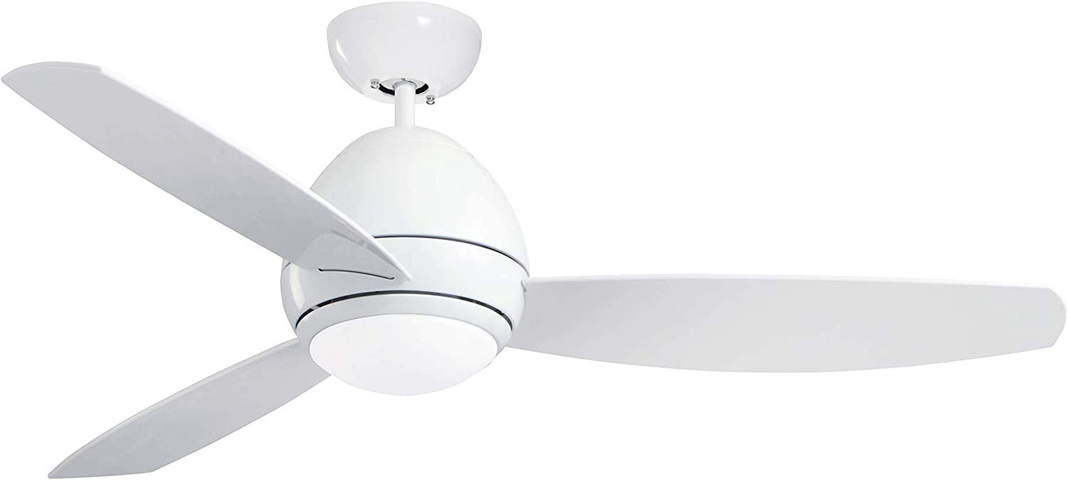 kathy ireland HOME Curva LED Outdoor Ceiling Fan with Light Kit, 52 ...
