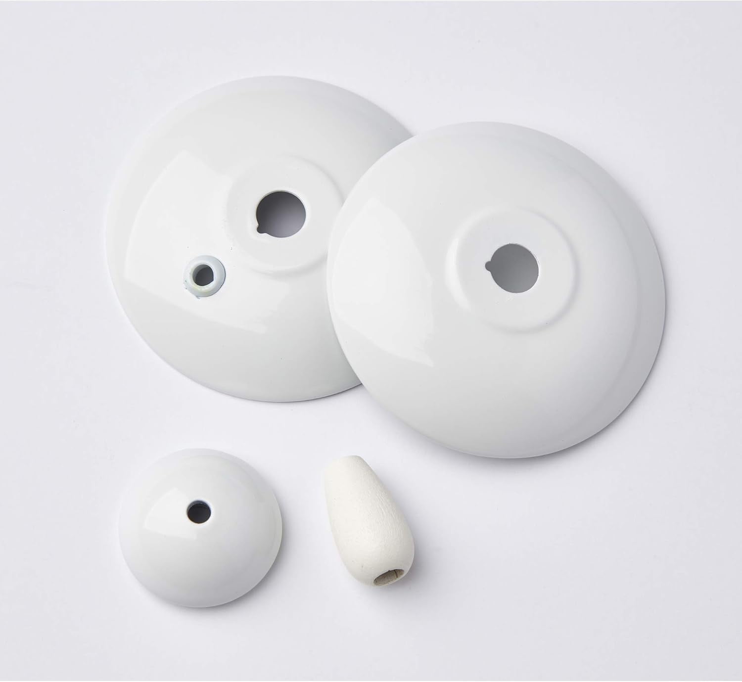 kathy ireland HOME FN300WW Steel Bowl Cap for Ceiling Fan Light ...