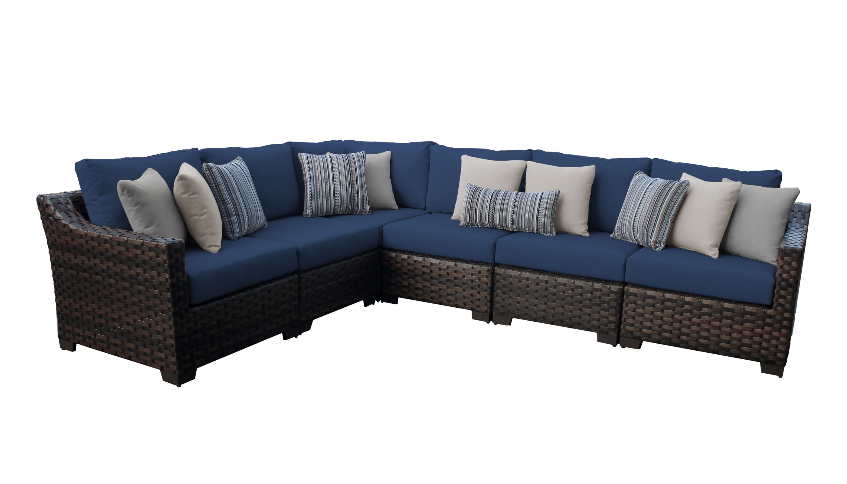 River brook patio sectional with cushions store