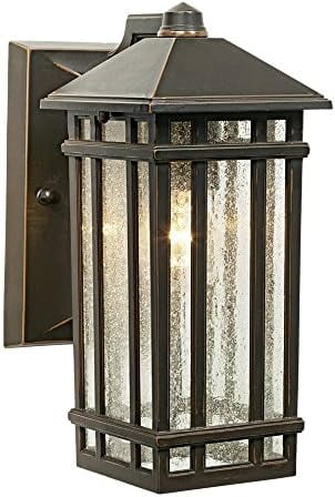 kathy ireland Sierra Craftsman Art Deco Outdoor Wall Light Fixture ...