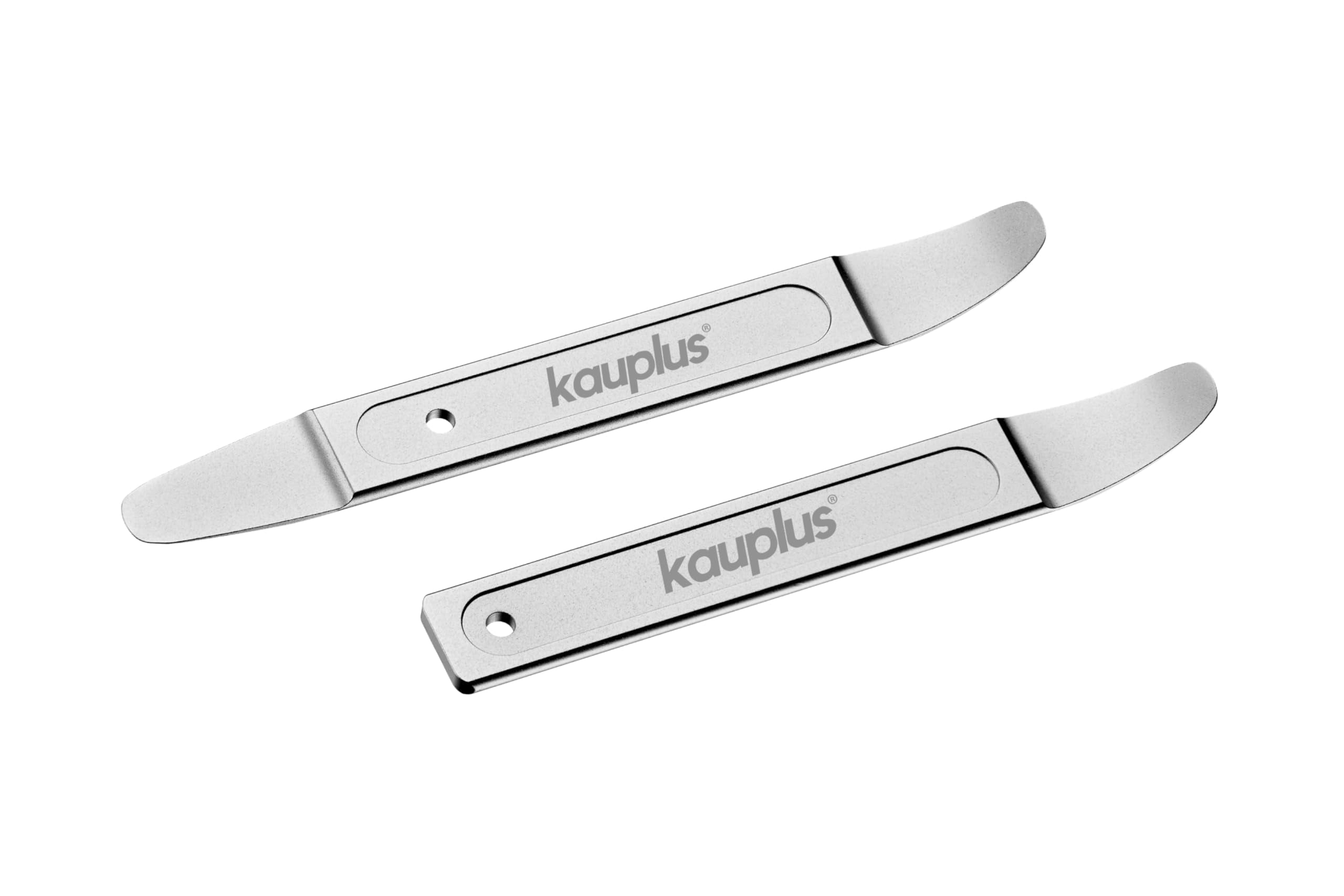 kauplus 2PCS Steel Metal Skin Pry Bar Tool Kit - Curved & Straight ...
