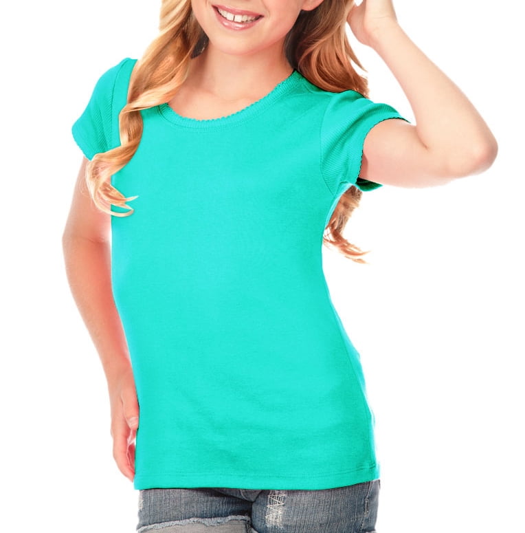 Kavio Girls 7-16 Scalloped Scp Neck Top, Style G1C0329 - Walmart.com