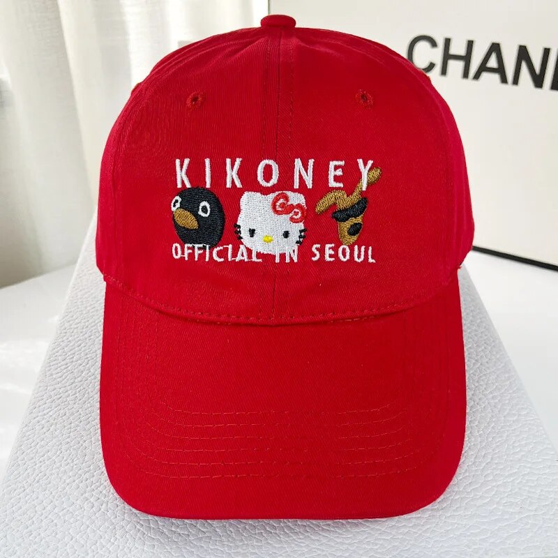 kawai Sanrio Hello Kitty Student Baseball cap Anime cute cartoon Duck ...