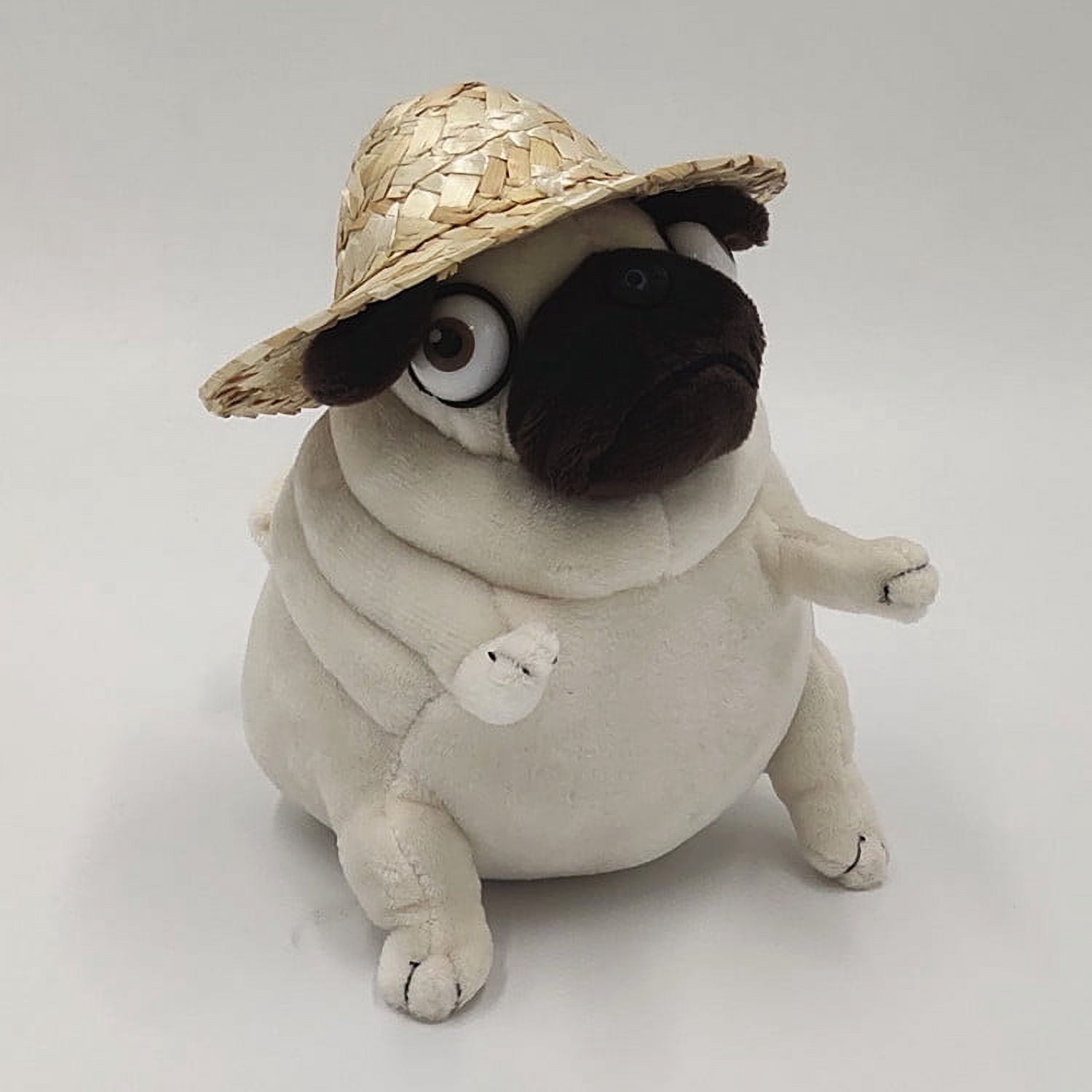 kawaii Plush Toys 15cm dog the Elf Fat Pug Sitting Pug Dogs Toy Stuffed ...