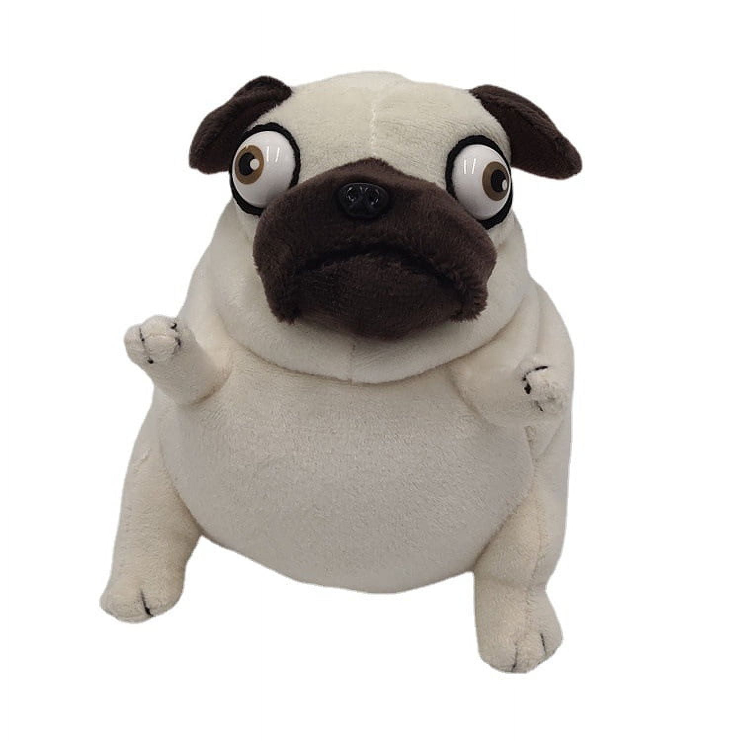 kawaii Plush Toys 15cm dog the Elf Fat Pug Sitting Pug Dogs Toy Stuffed ...