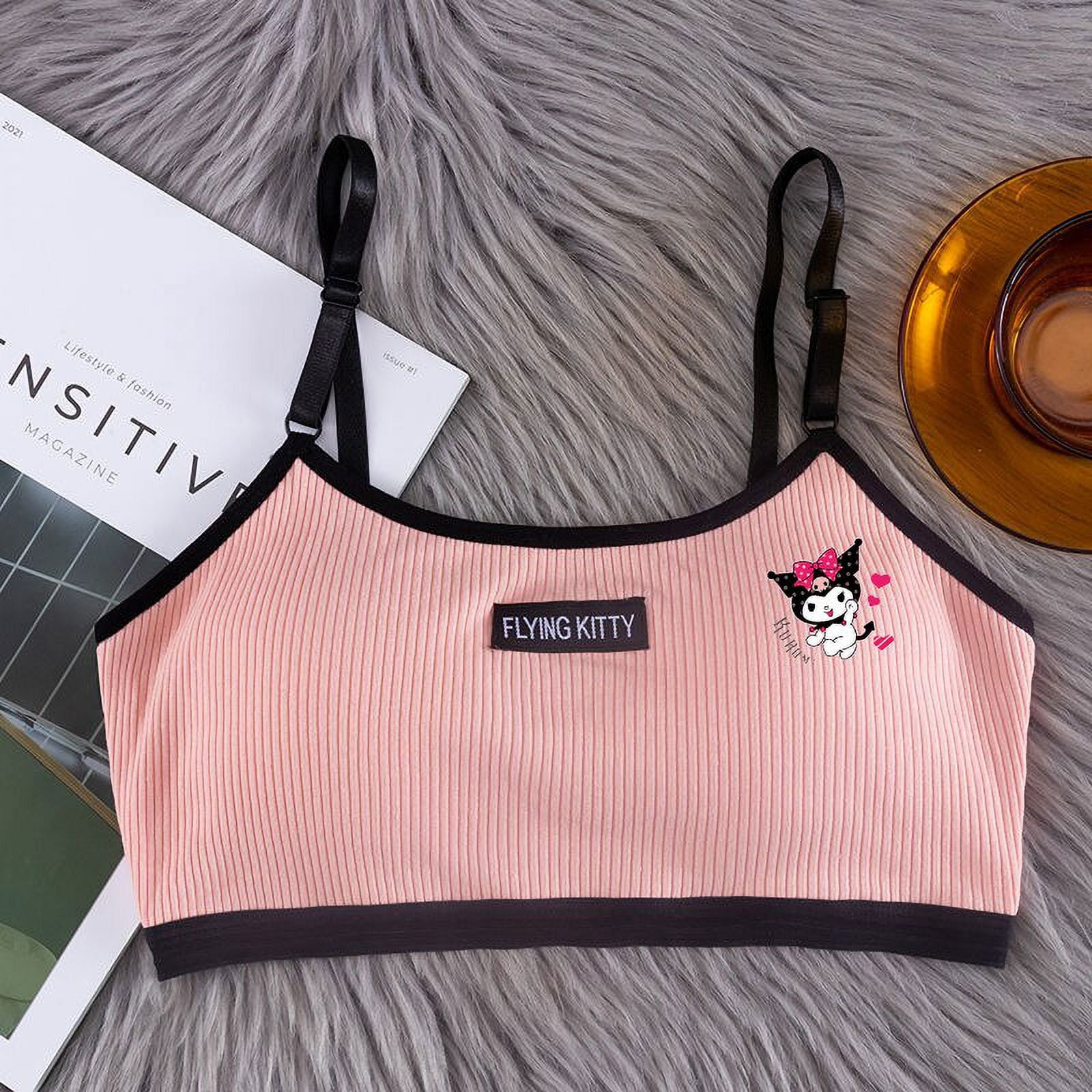 kawaii Sanrio Kuromi Y2K Sport Bra for Women Sexy Crop Top Bra Women ...