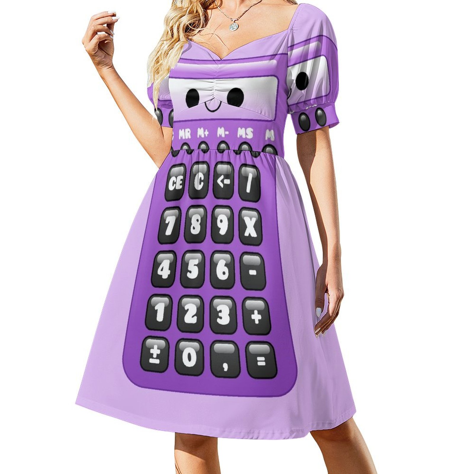 kawaii purple calculator Dress Dresses luxury women's party dress ...