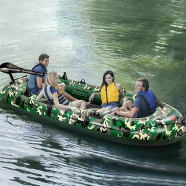 ALEKO PRO Fishing Inflatable Boat with Aluminum Floor - Front Board ...