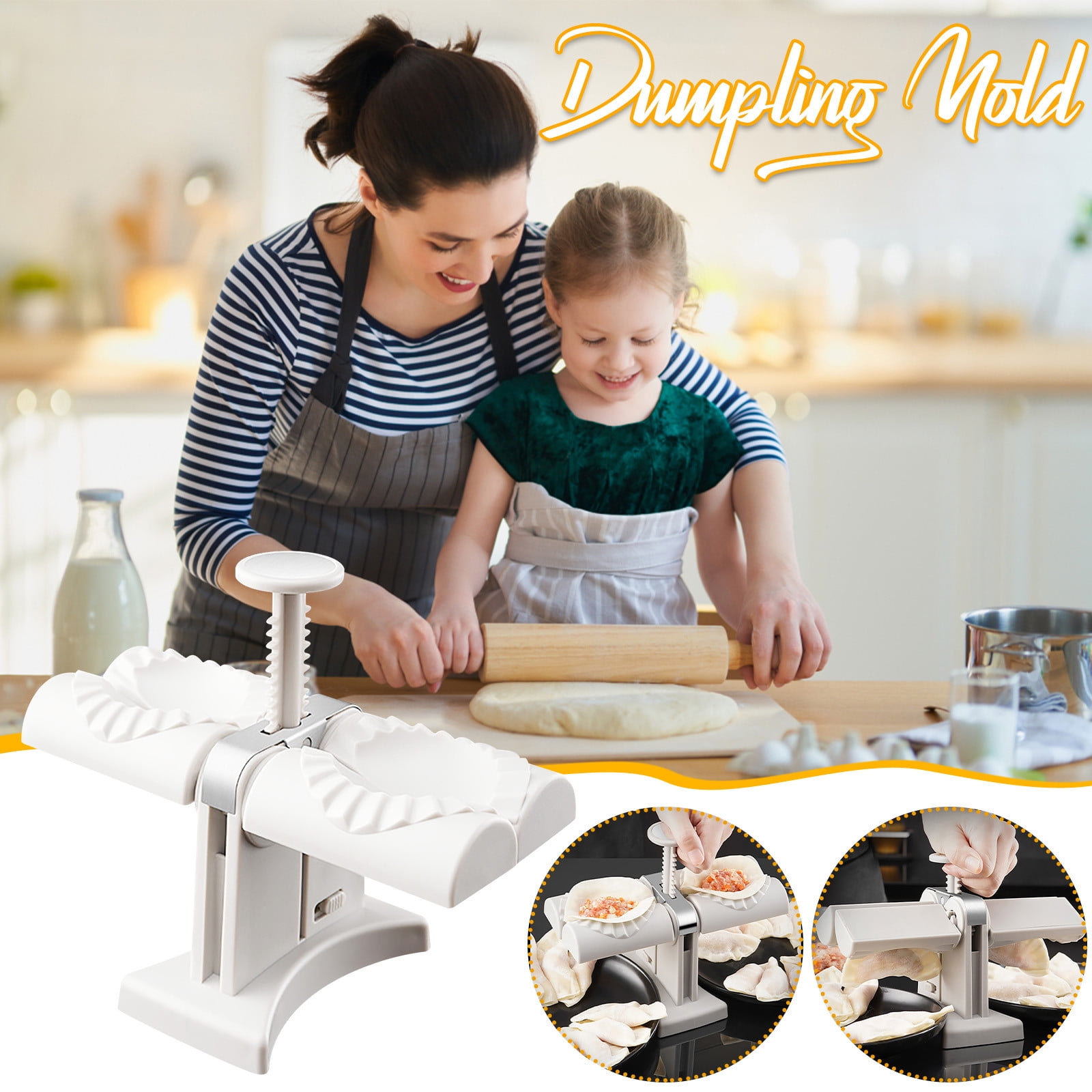 kayannuo Household Double Head Automatic Dumpling Maker Mould Dumpling ...