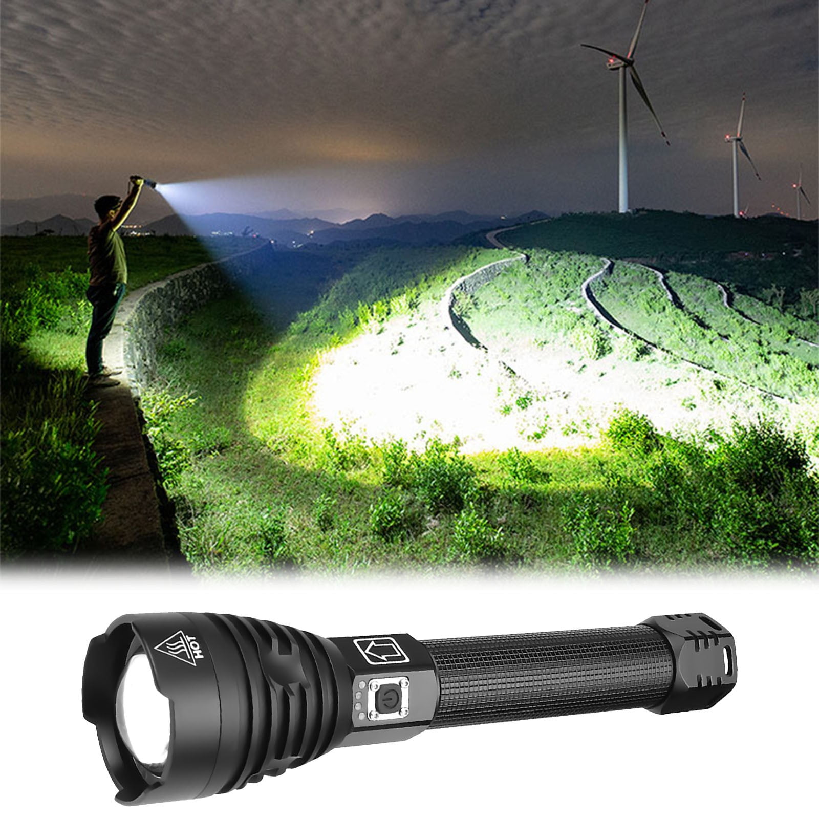 kayannuo XHP90 Strong Light Flashlight Charging Power Display With ...