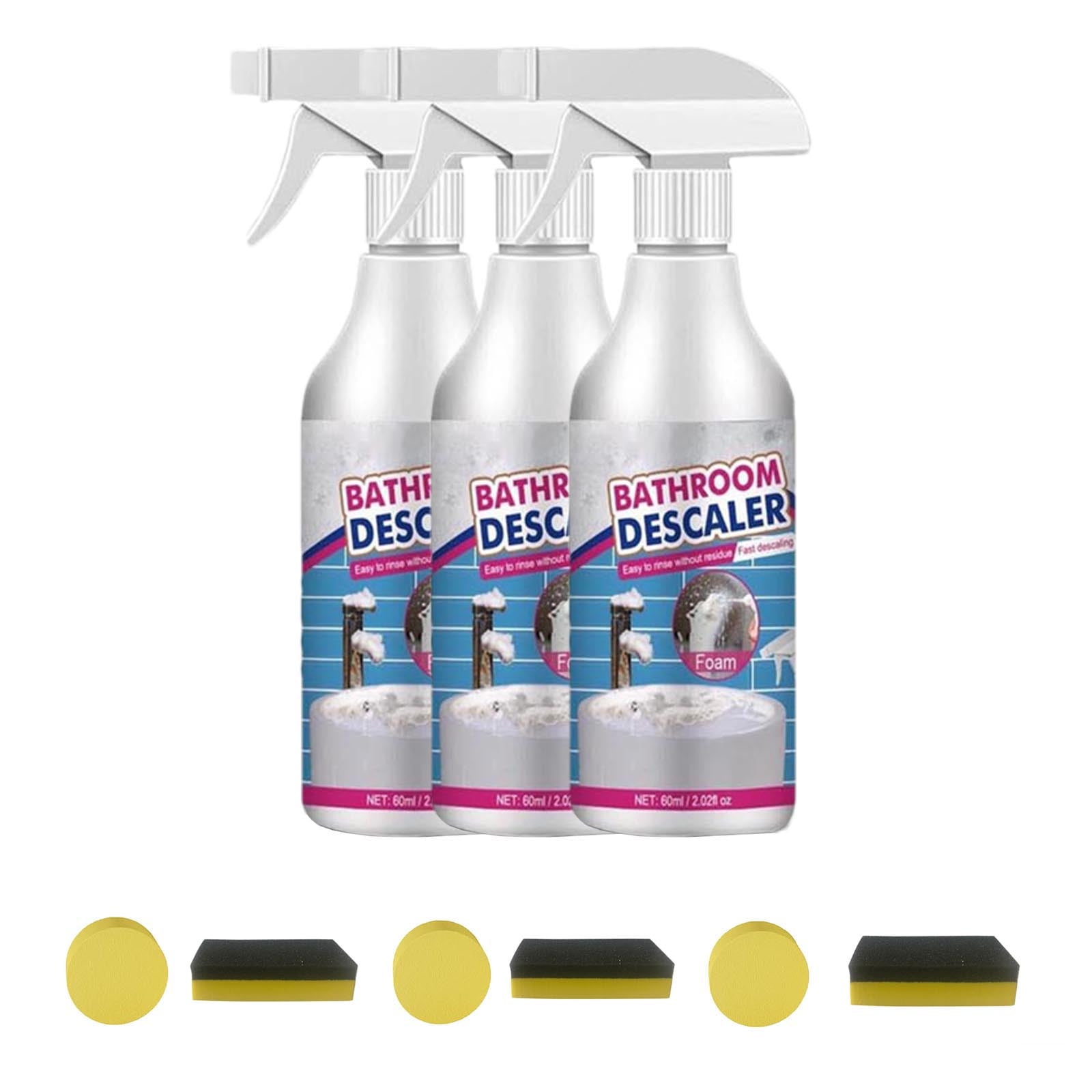 kcavykas Bathroom Cleaning Solution Tile and Glass Stain Remover ...