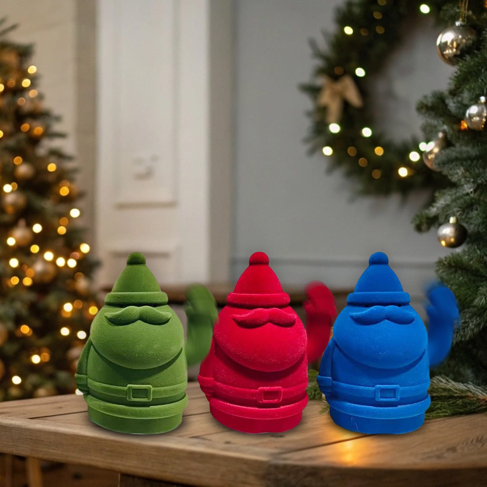 kcavykas Christmas Decorations Christmas Decoration Santa Claus Rocker ...