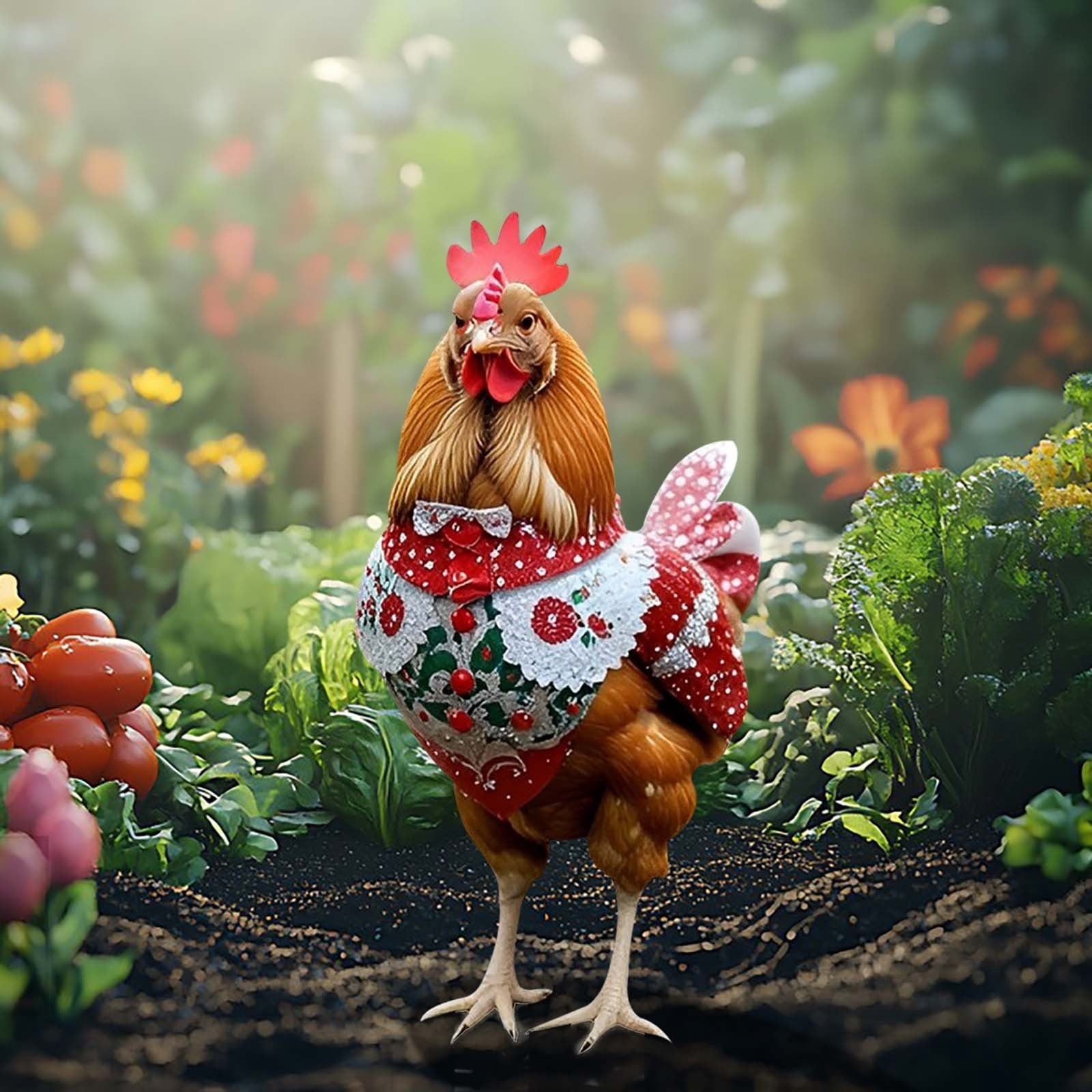 kcavykas Christmas Stockings Holiday Christmas Chicken Ground Plug Yard ...