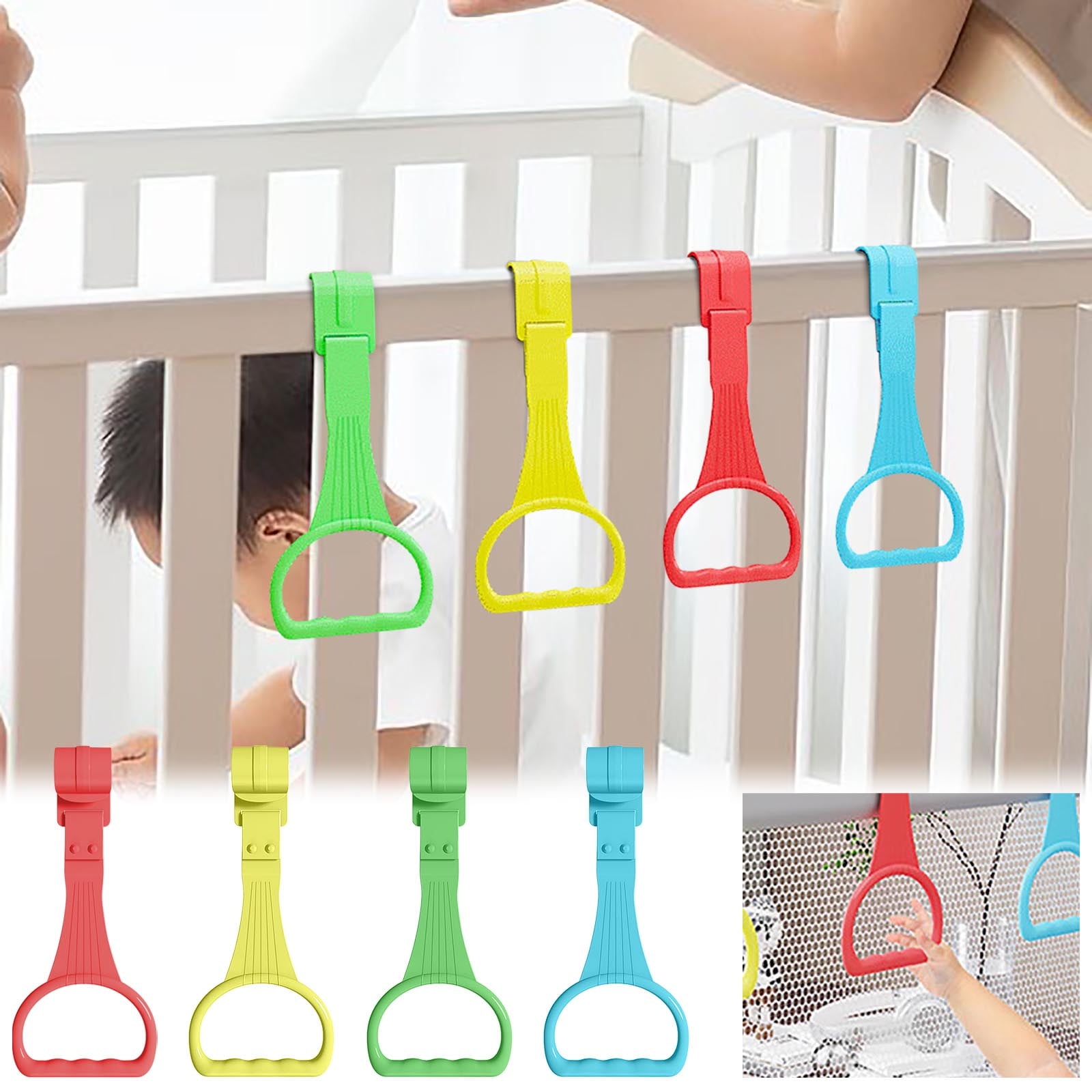 kcavykas Creative Toys Baby Fence Pull Ring Crib Accessory Standing ...