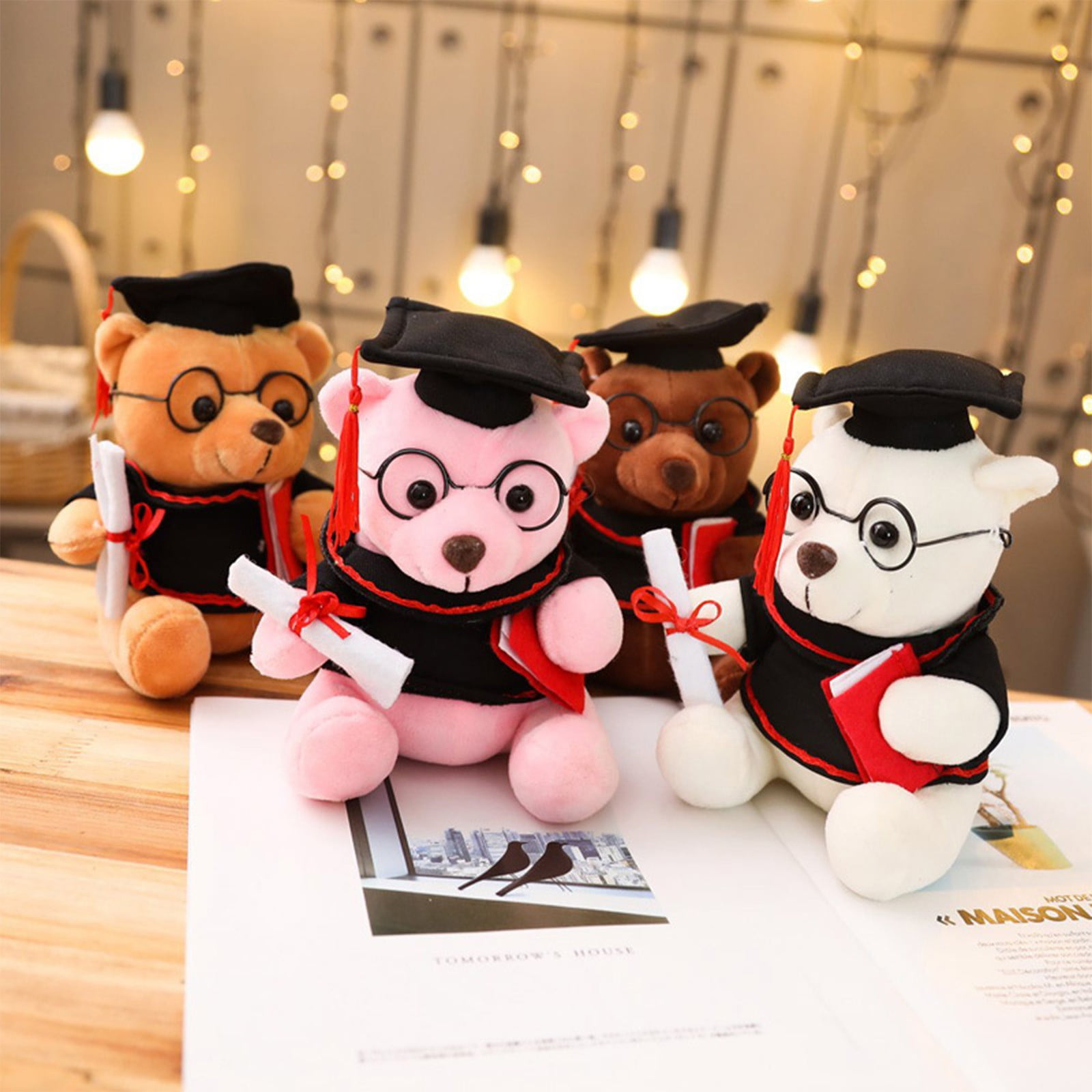 kcavykas Safe Toys for Children Graduation Stuffed Bear Toy for Kids ...