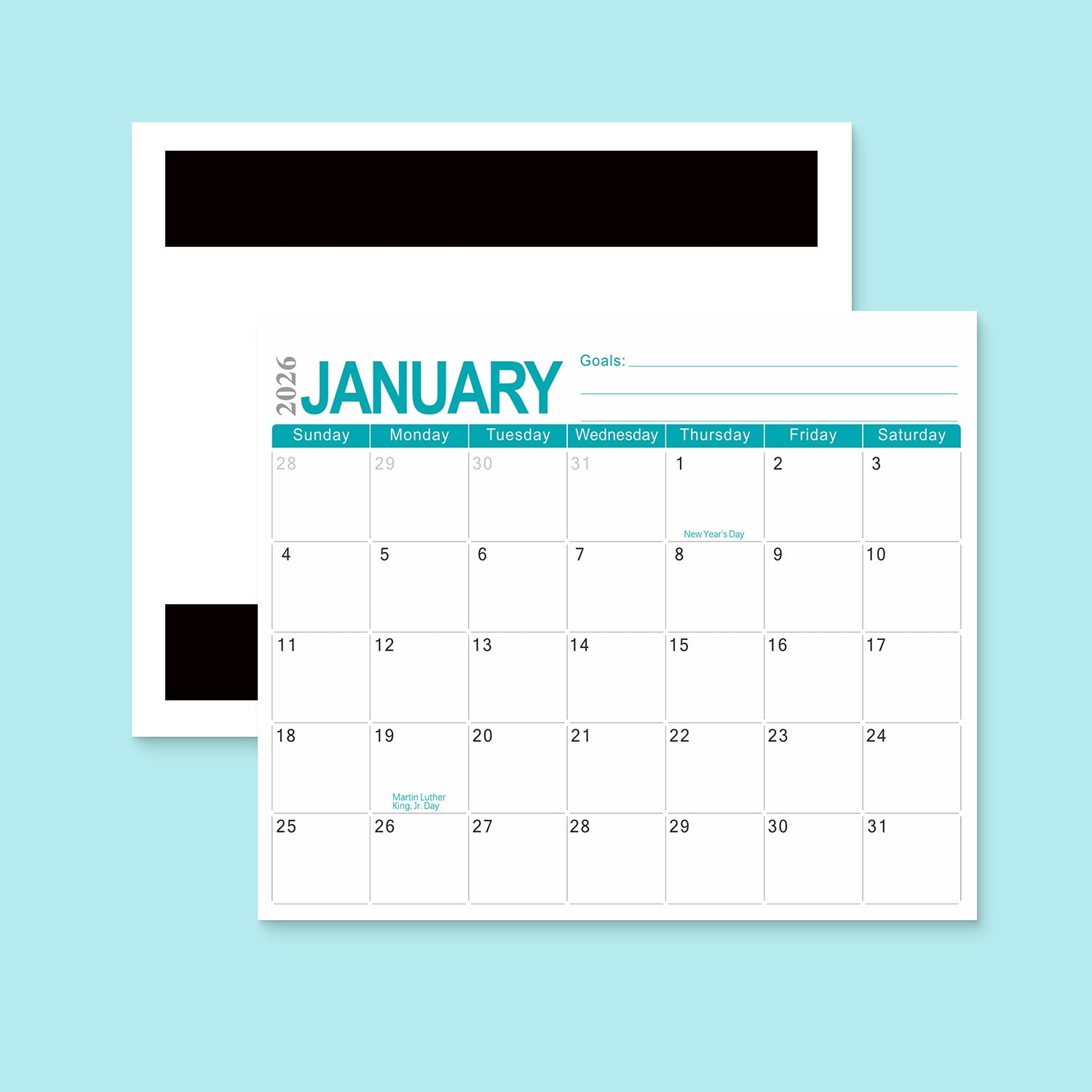 kcavykas Fridge Magnet Monthly Calendar 2025–2026 Wall Organizer 18 ...
