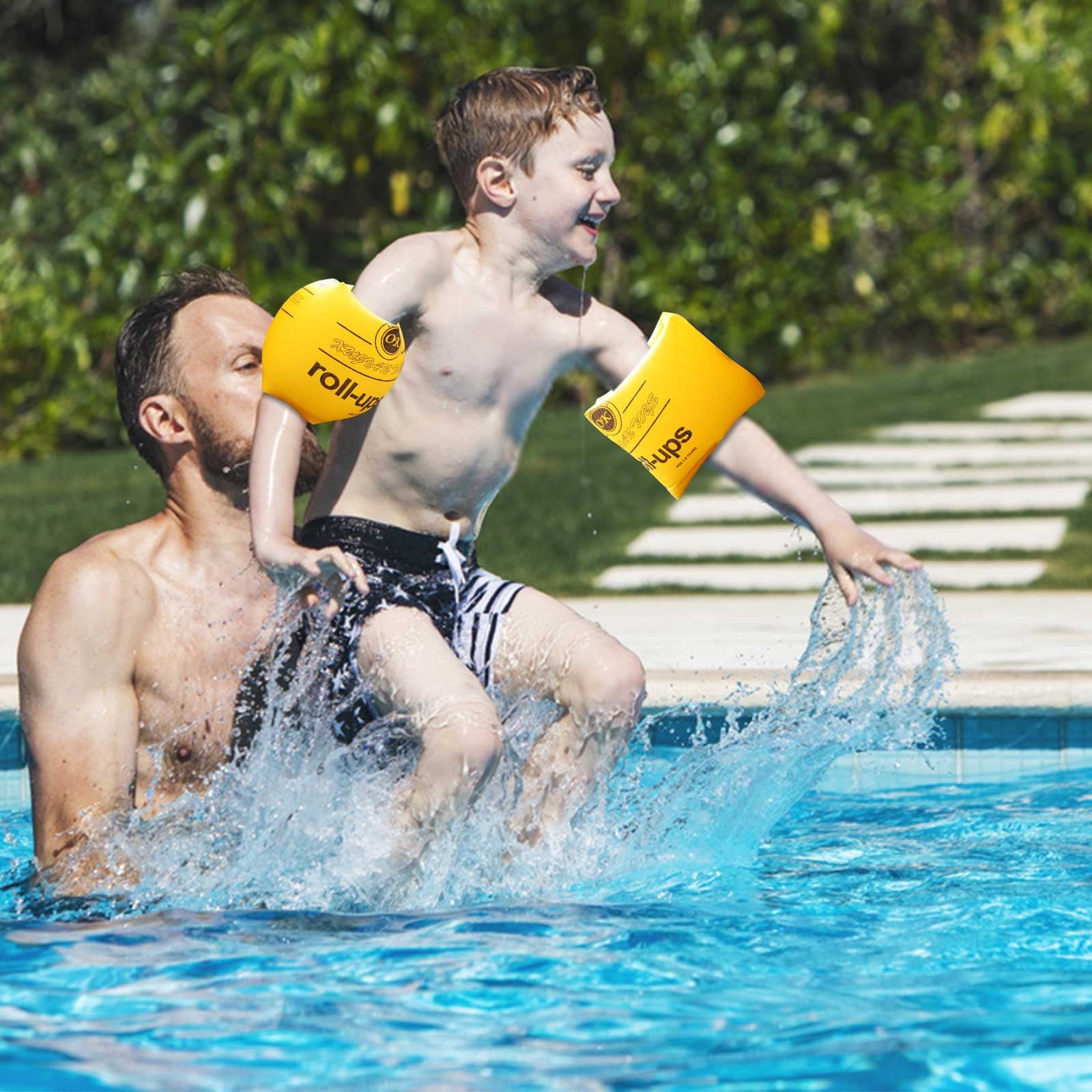 kcavykas Inflatable Arm Floats - Thickened PVC with Floating Loop and ...