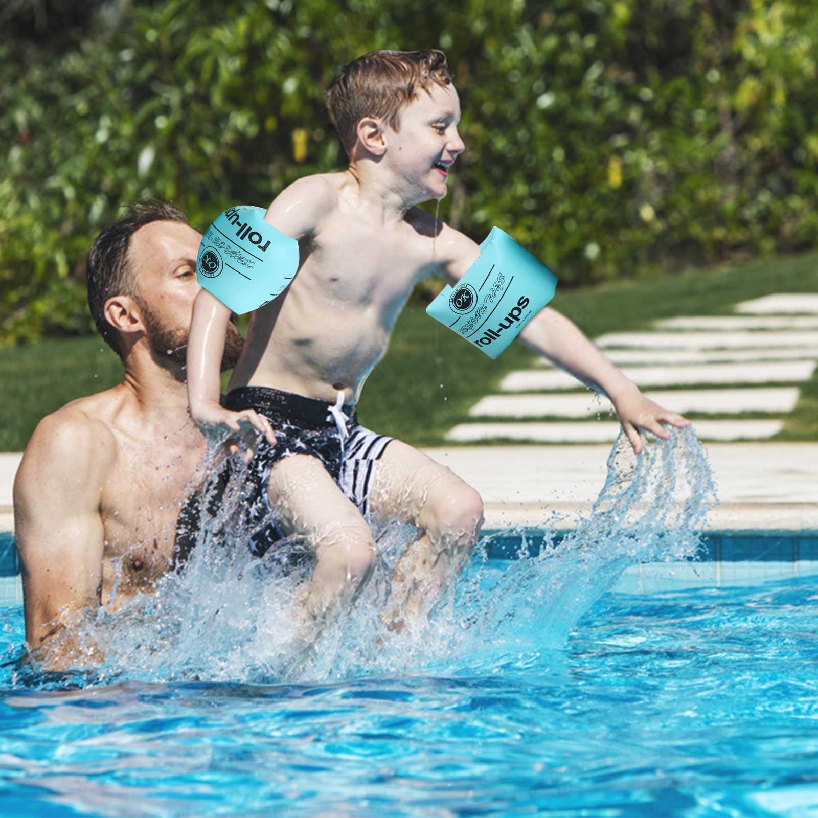 kcavykas Inflatable Arm Floats - Thickened PVC with Floating Loop and ...