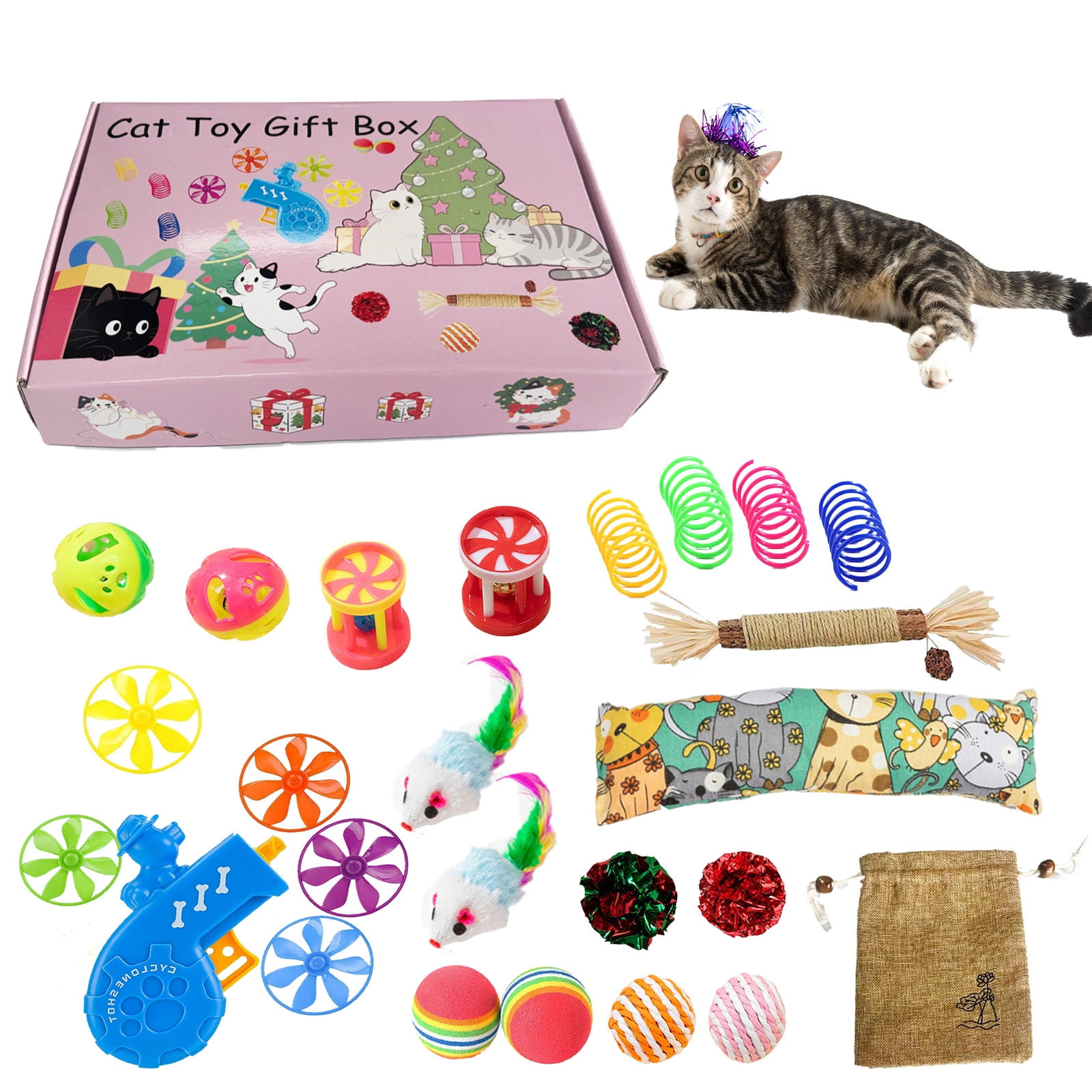 kcavykas Interactive Cat Toy Set Indoor Cat Play Leash 2025 Fun ...