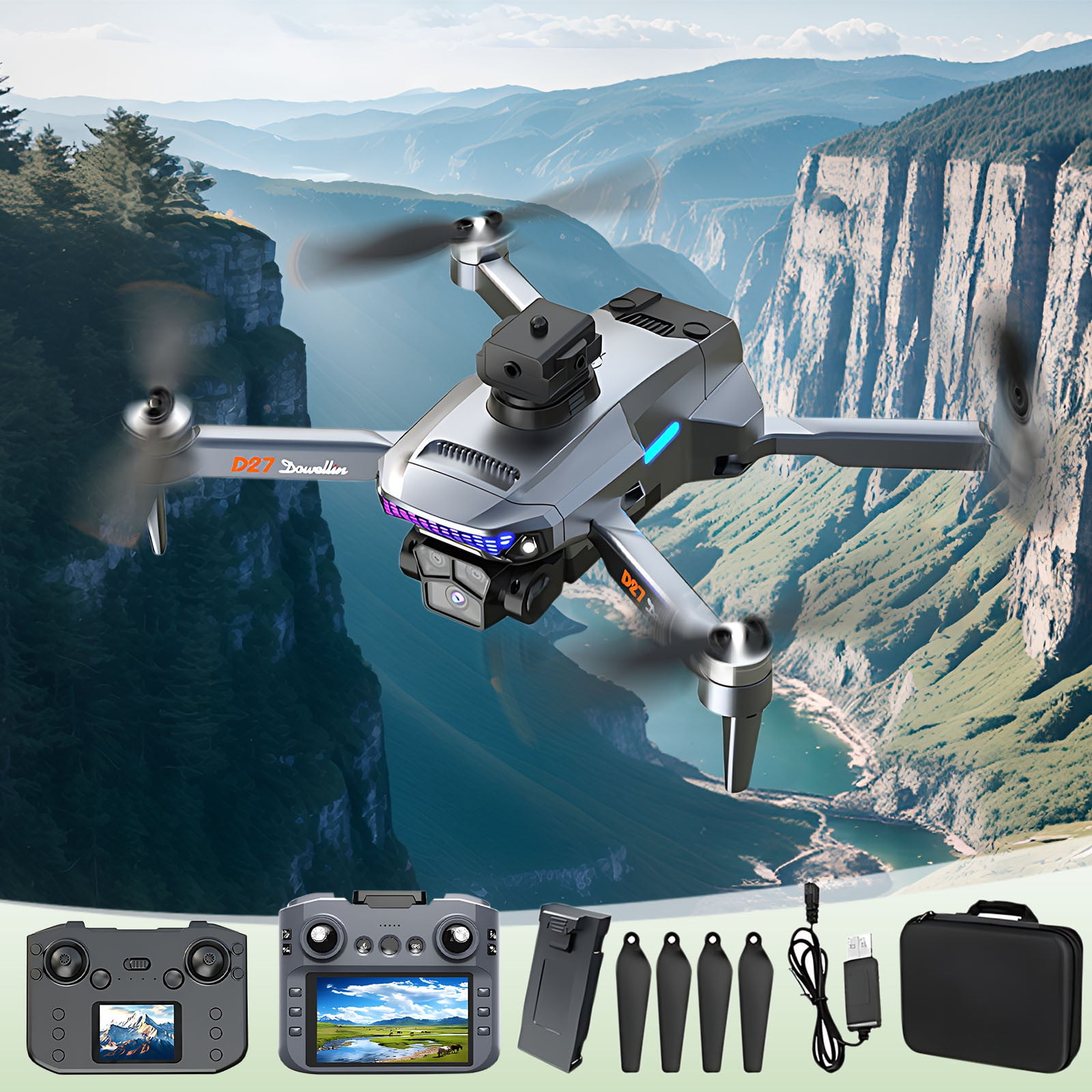 kcavykas Interactive Toys Remote Control Screen Controlled Drone with ...