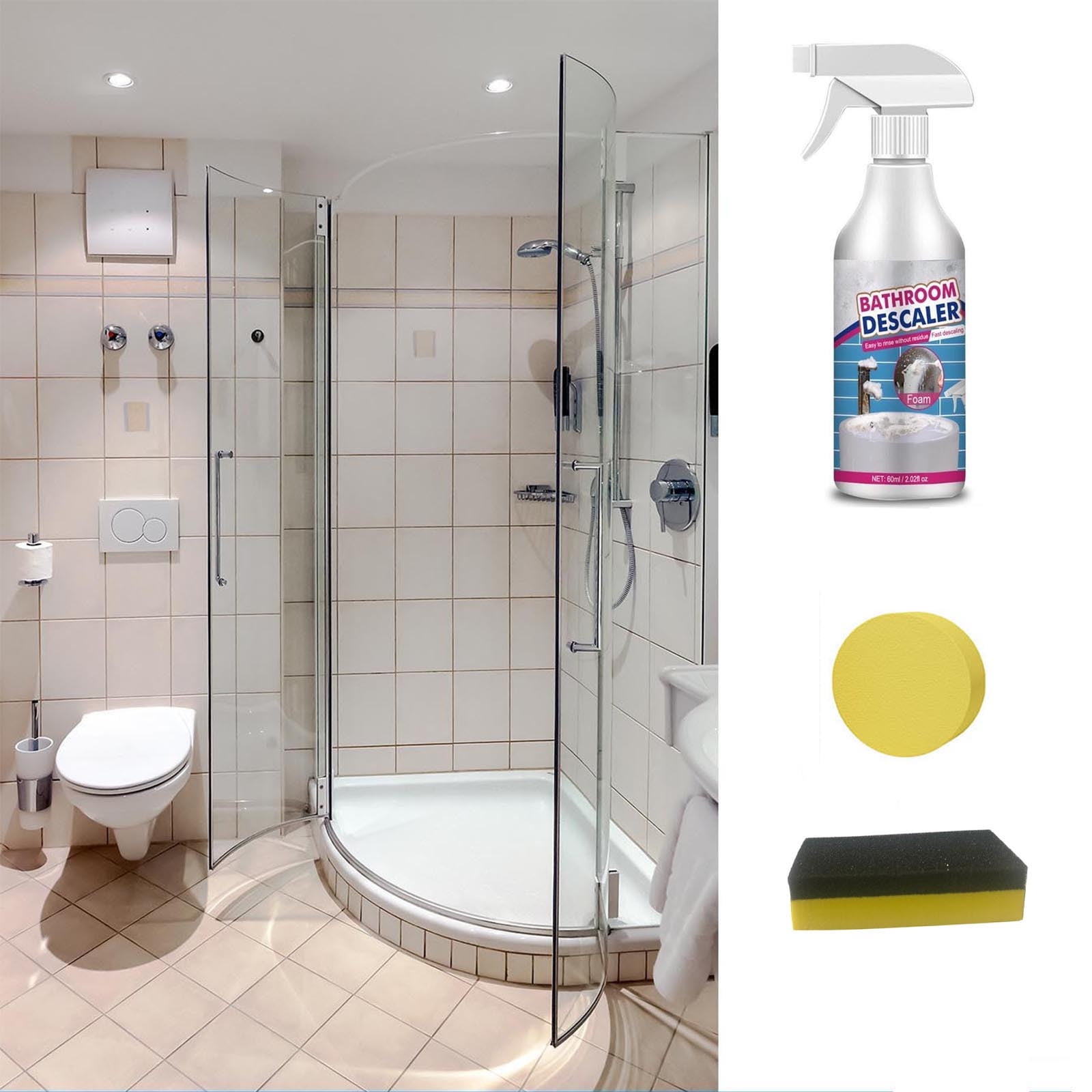 kcavykas Savings Bathroom Cleaning Solution Tile and Glass Stain ...