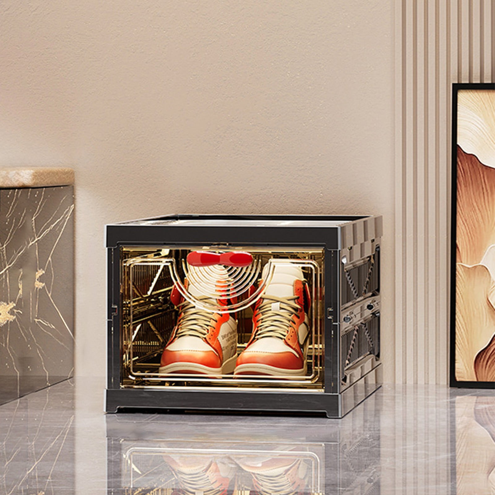 kchsji No Assembly Shoe Cabinet Large Capacity Transparent Shoe ...