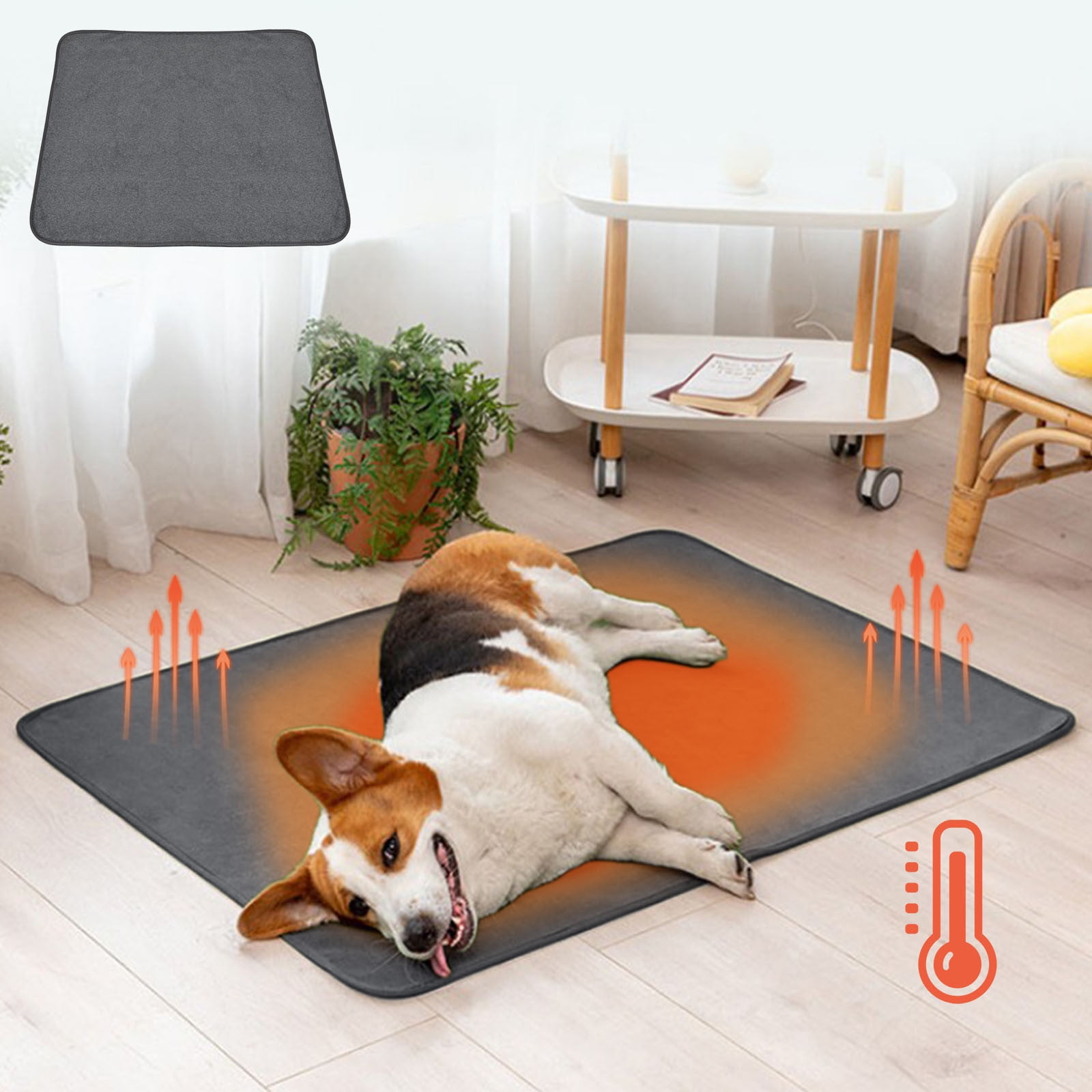 kchsji Self Warming Pet Mat, Soft Cozy Washable Thermal Pet Bed for ...
