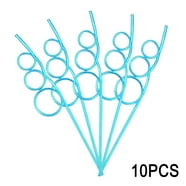 Fun Colorful Bulk Flexible Straws, 100 Pack for Kid's Birthday Party ...