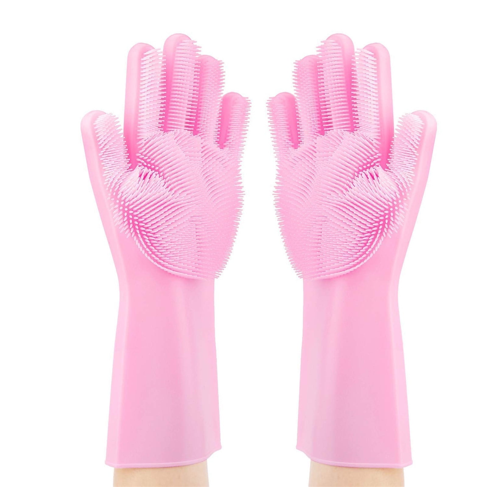 kedshhgu Cleaning Gloves Dishwashing Cleaning Scrubber Glove for ...