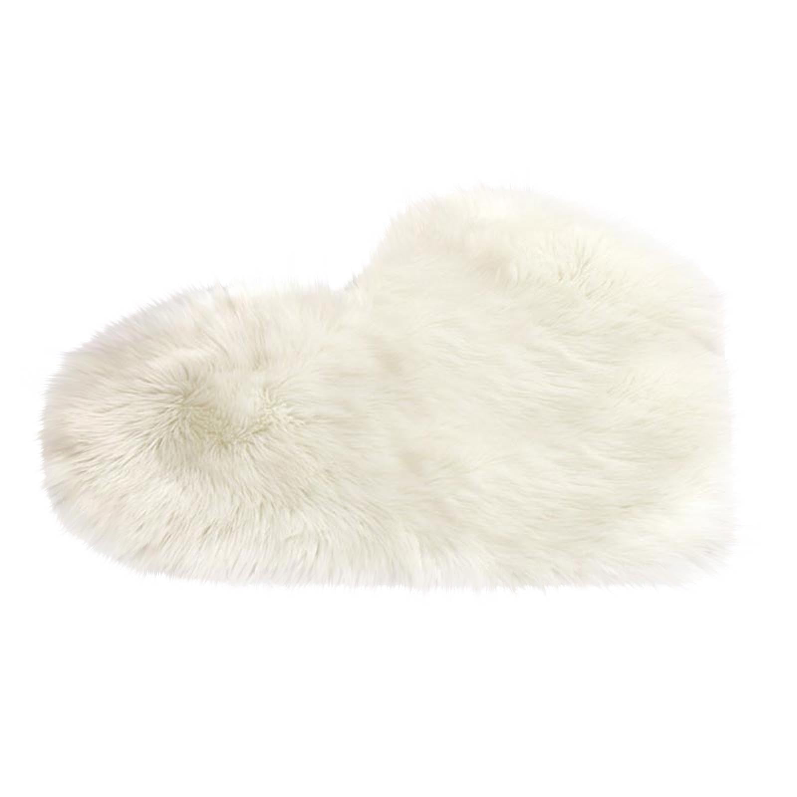 kedshhgu Clearance Faux Fur Rug, Fluffy Sheepskin Fur Rug, Fuzzy Ultra ...