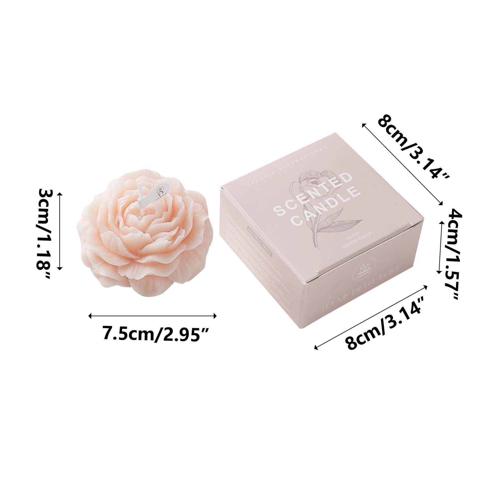 kedshhgu Clearance Peony Flower Shape Candles for Women, Aromatic ...