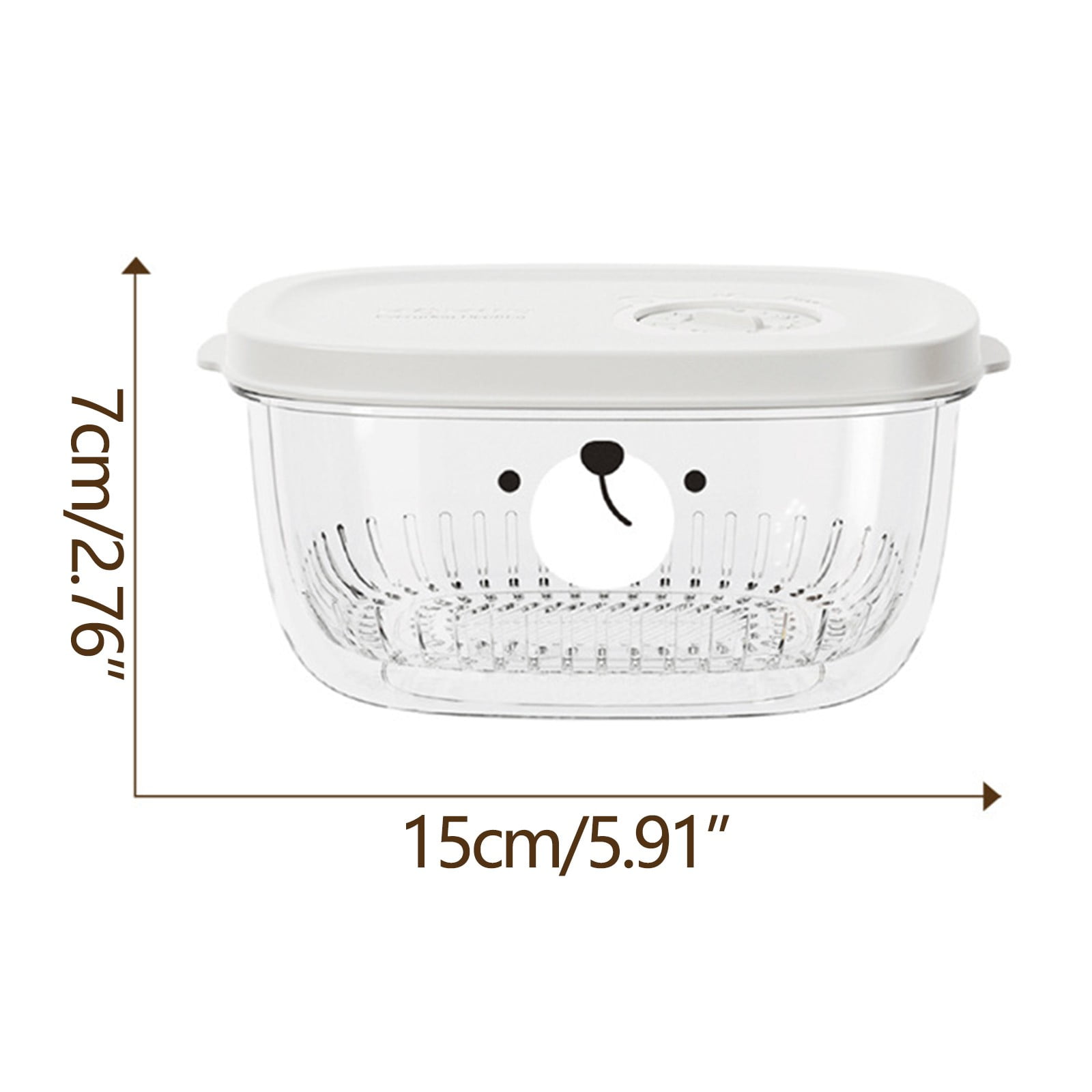 kedshhgu Fruit Vegetable Produce Storage Saver Containers BPA-Free ...