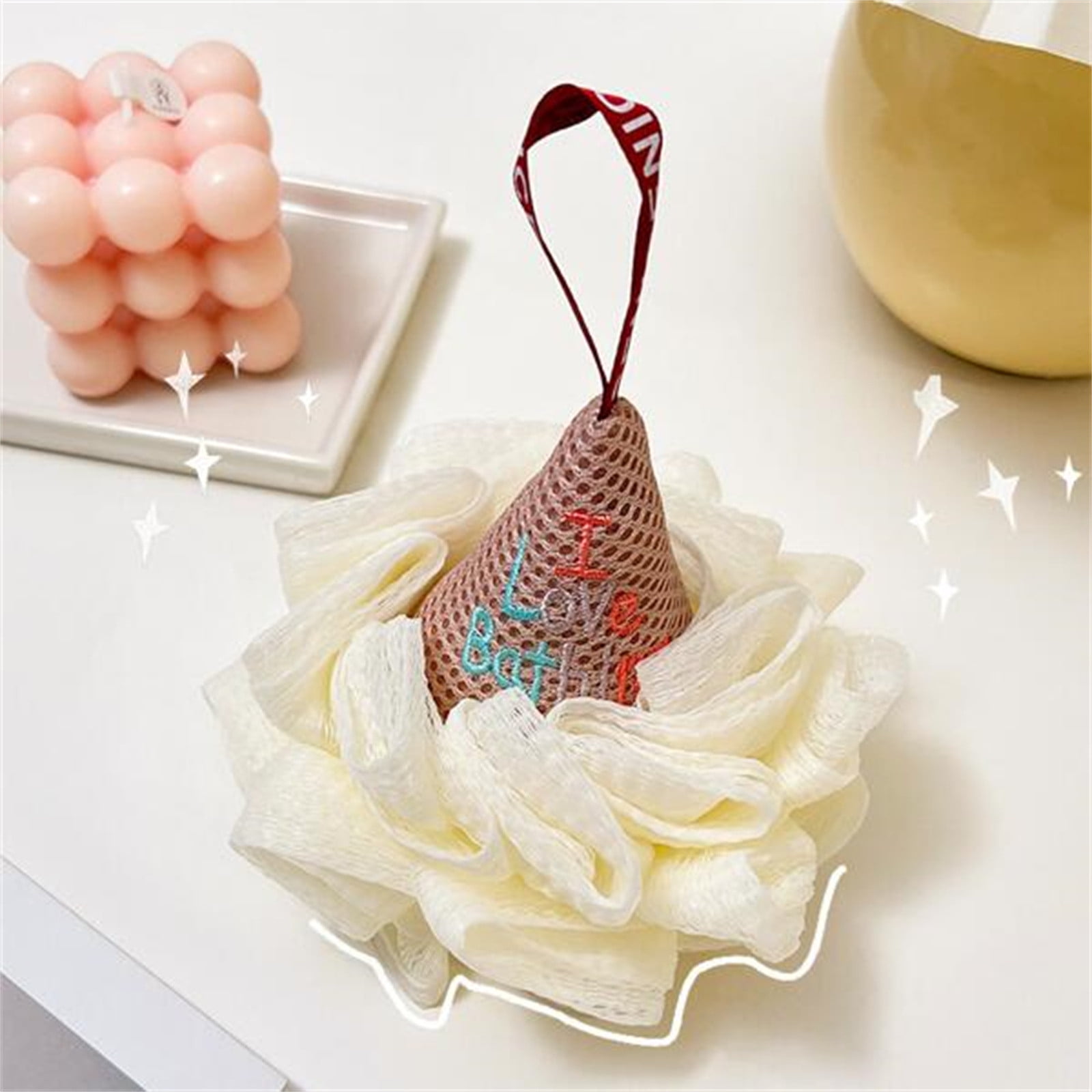 kedshhgu Loofah Sponge Shower Loofahs 50g Bath Sponges Mesh Balls 4 ...