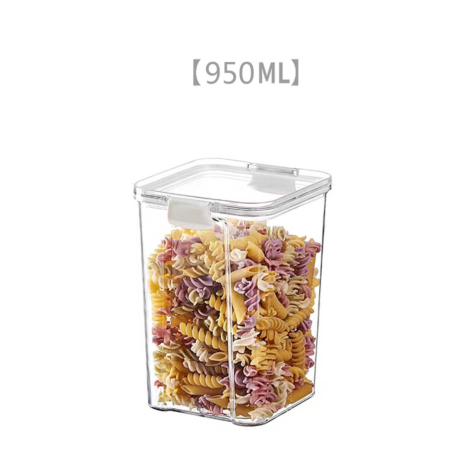 kedshhgu Plastic Storage Containers with Lids, Food Storage Jar ...