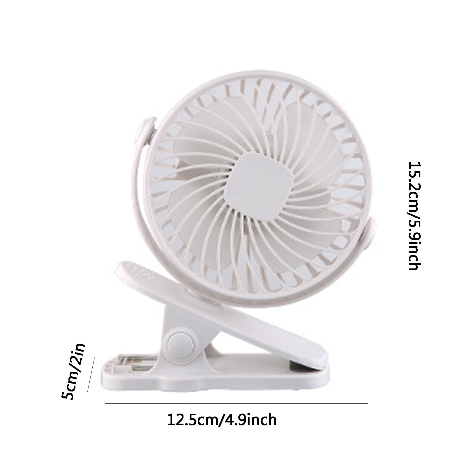kedshhgu Small Clip on Fan, 3 Speeds USB Fan with Strong Airflow, Clip ...
