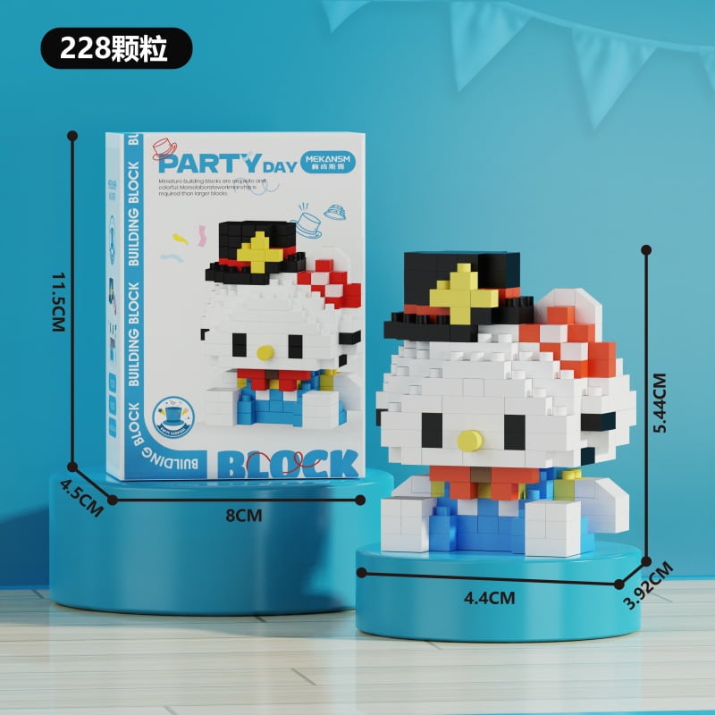 keeppley Sanrio Hello Kitty Anime Figure Building Blocks My melody ...