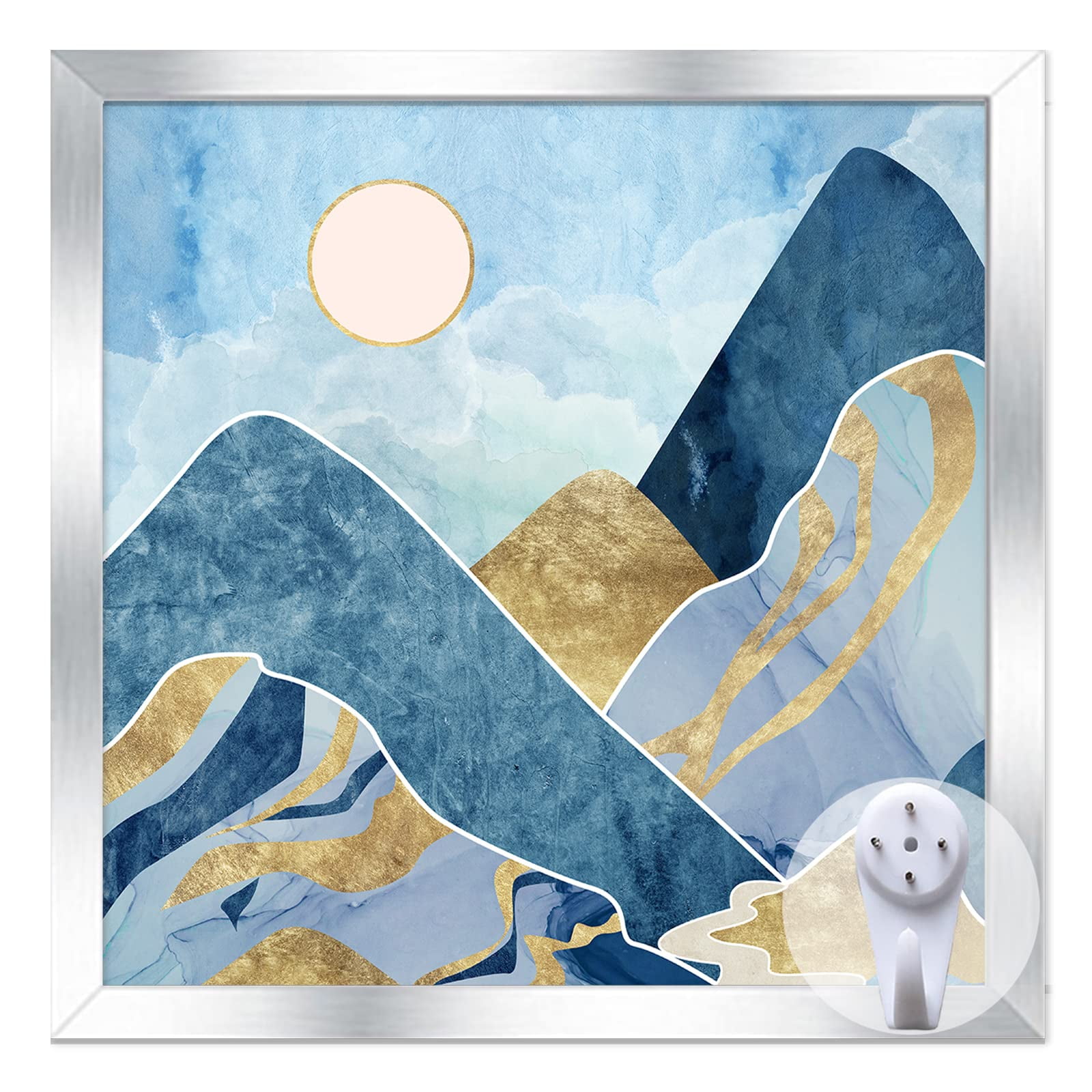 keibiubu Silver Picture Frame, 8x8 Picture Frame for Square Photo ...