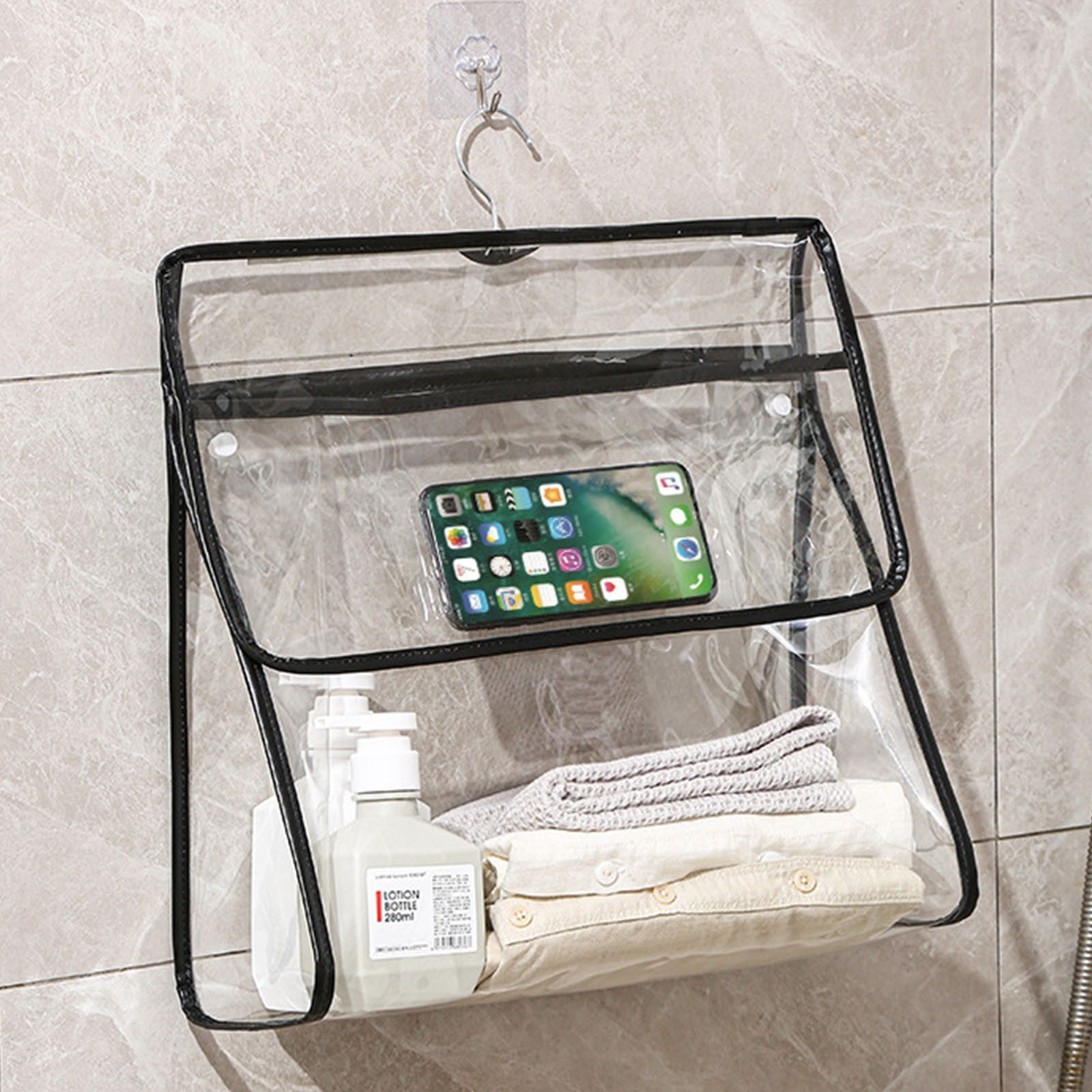 kladzum Clear Organizer Bags Transparent Hanging Bag Bathroom Clothes ...