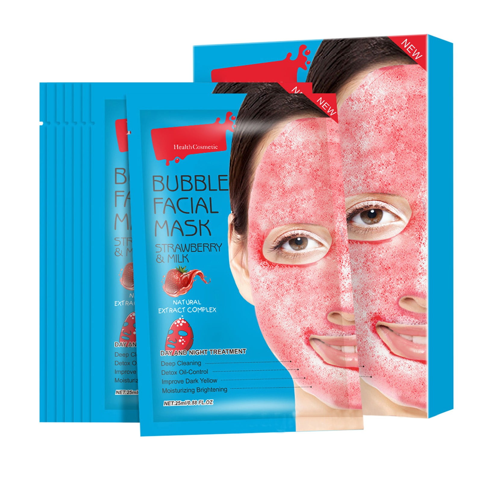 kemilove Strawberry Milk Gently Cleansing Hydrates Moisturizes ...