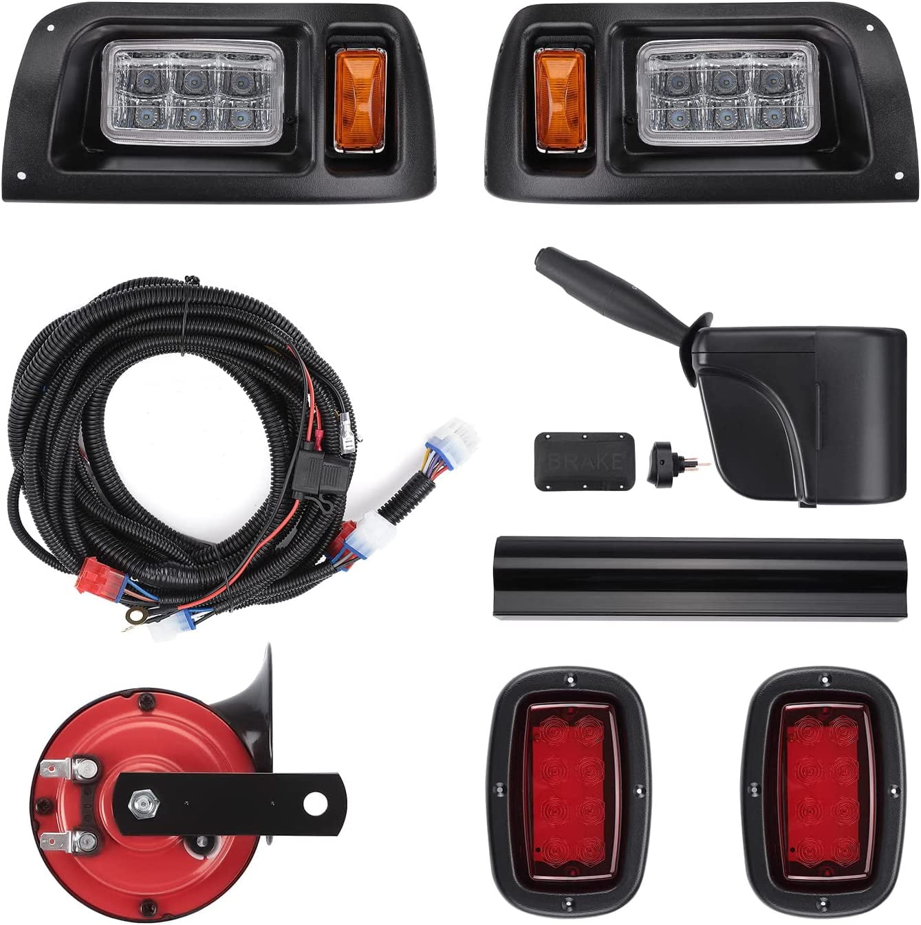 kemimoto Golf Cart LED Turn Signal Light Kit Compatible with Club Car ...