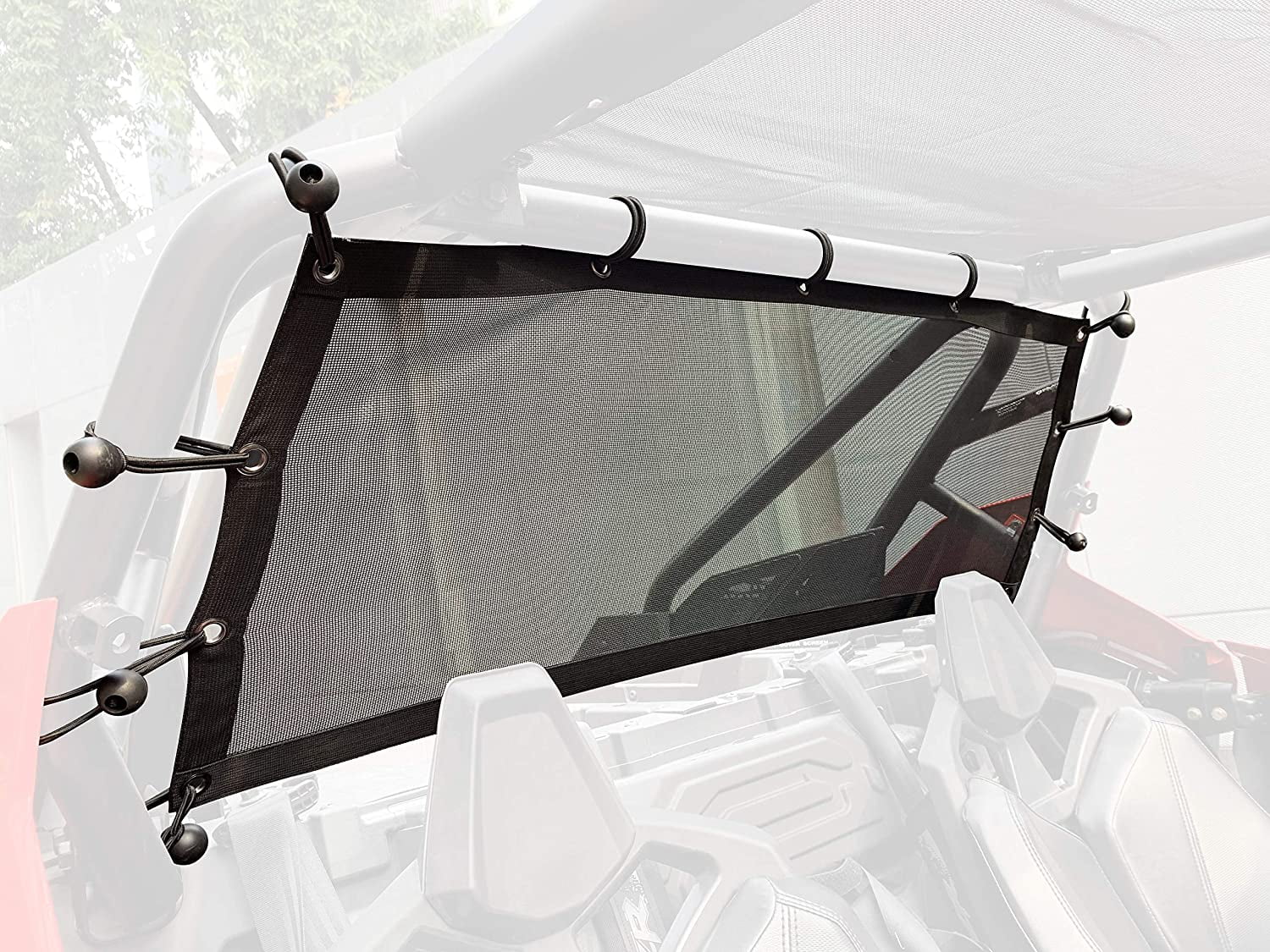 kemimoto UTV Soft Rear Window Net Mesh Compatible with Polaris RZR PRO ...