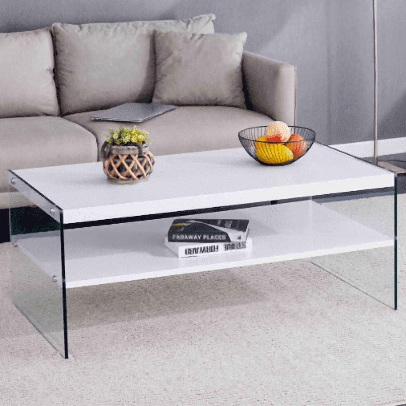 (keming)--Double Rectangular Coffee Table. The Board Surface Is MDF ...