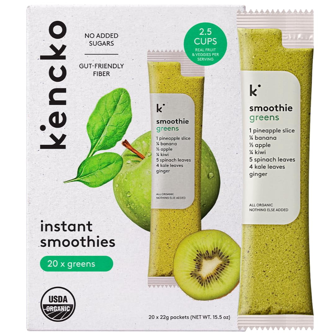 kencko Greens Smoothie TWE5 Mix Packets - 20 Instant Breakfast ...