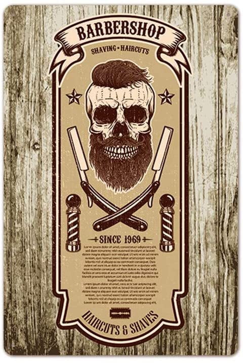 kengtou Barber Shop Metal Sign Haircut and Shave Beard Professional ...