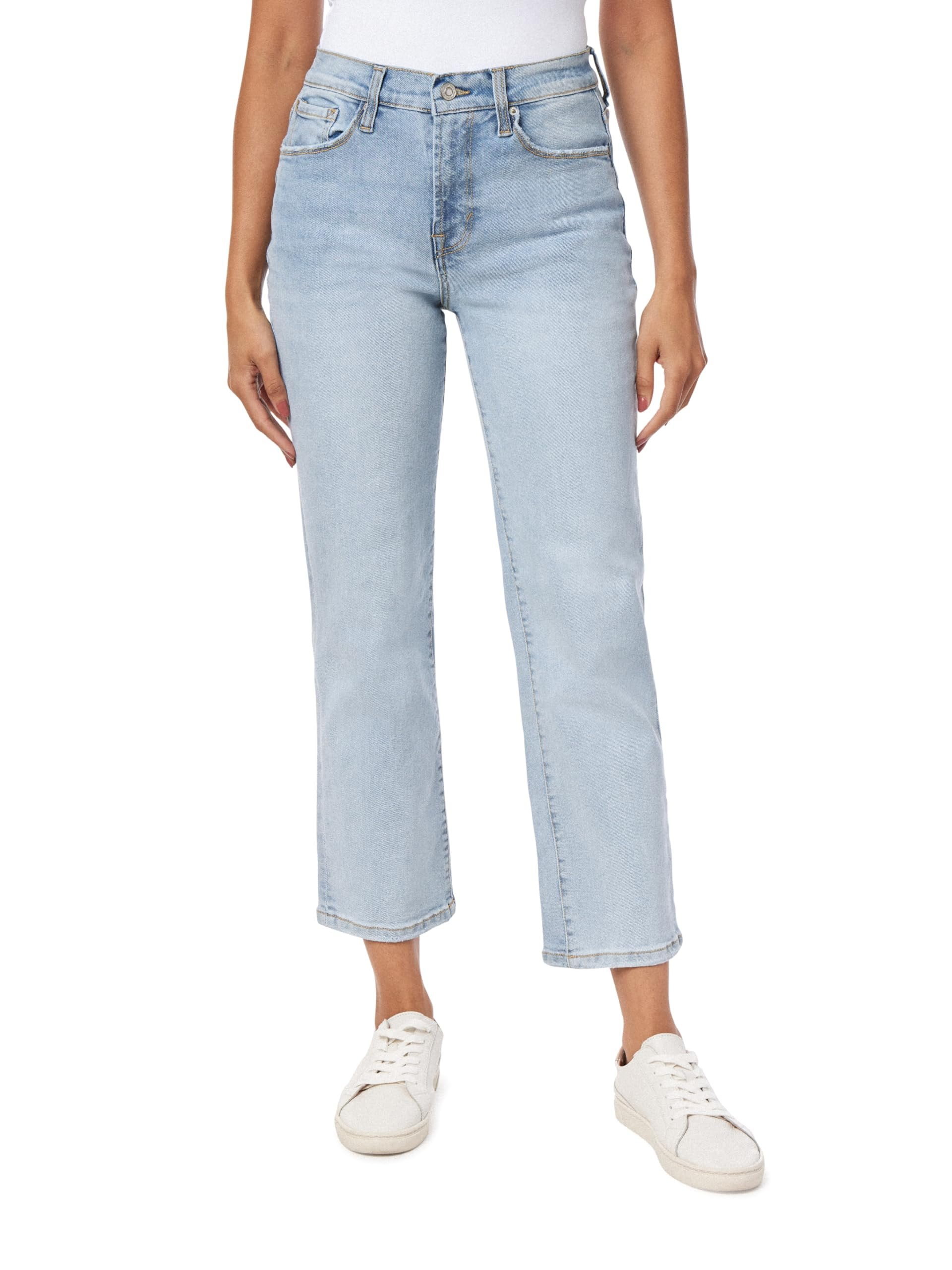 kensie Jeans for Women The Ella High-Rise Straight Leg 27-Inch Inseam ...
