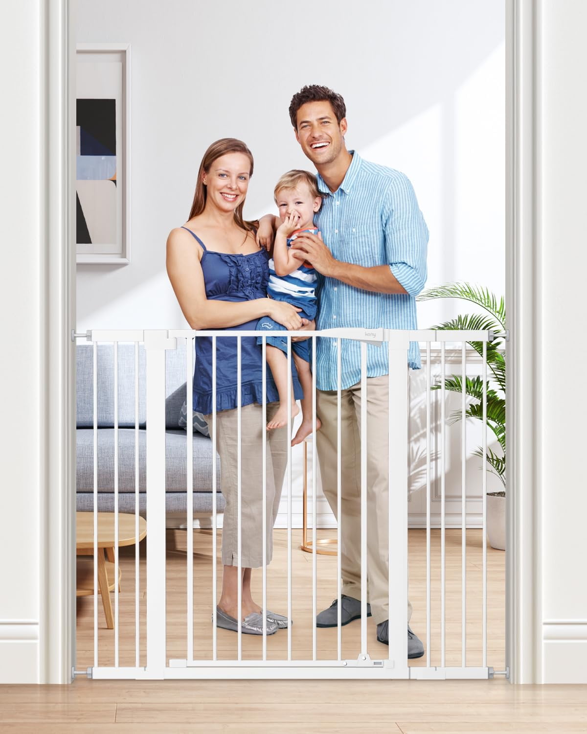 keny 36" Extra Tall Baby Gate for Doorways, Fits Openings 29.7" to 46 ...