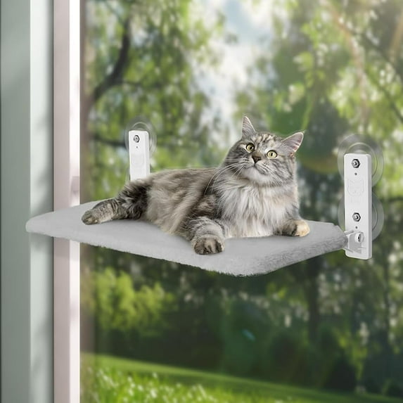 keny Cordless Cat Window Perch, Large Size Hammock with 4 Strong ...